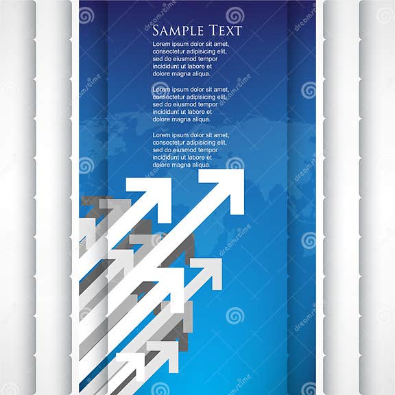 Vector Arrows with Map Background Stock Vector - Illustration of eps10 ...