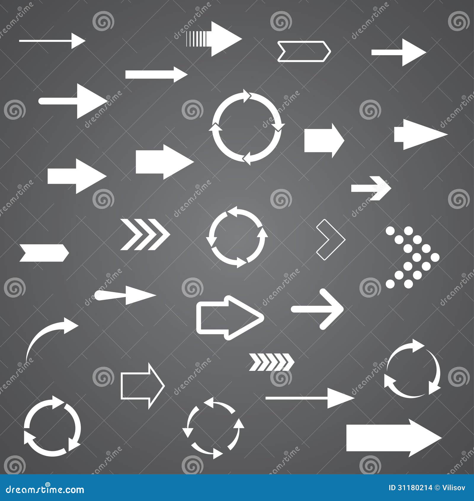 Vector arrows stock vector. Illustration of direction - 31180214