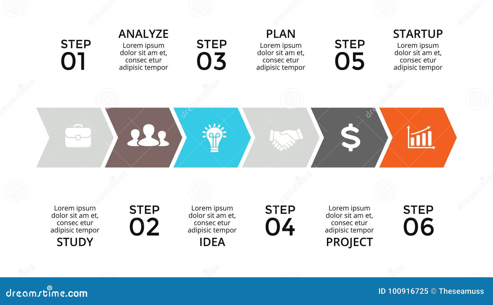 Vector Arrows Timeline Infographic Stock Vector - Illustration of chart ...