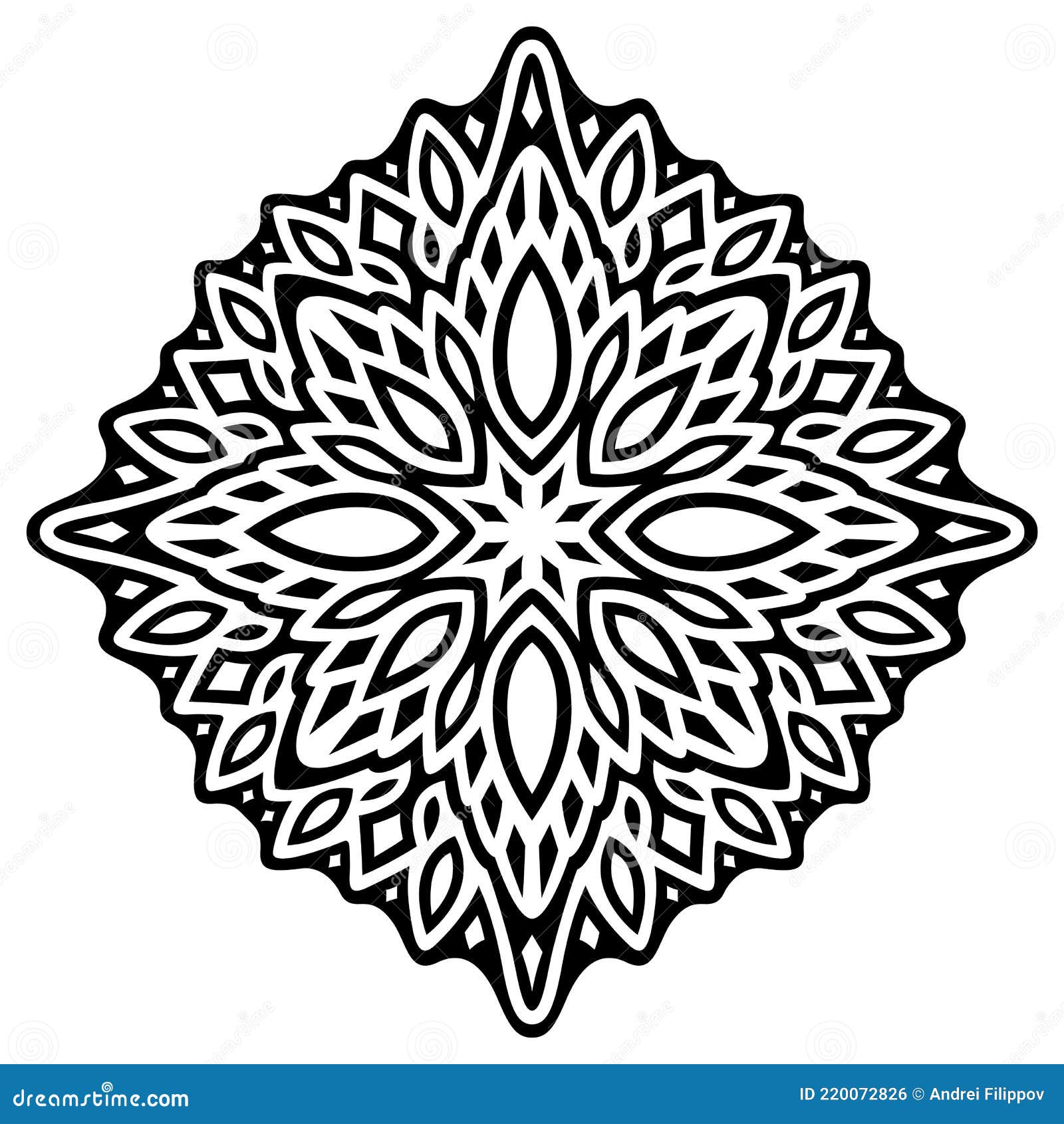 Vector Art with Abstract Black Single Pattern Stock Vector ...