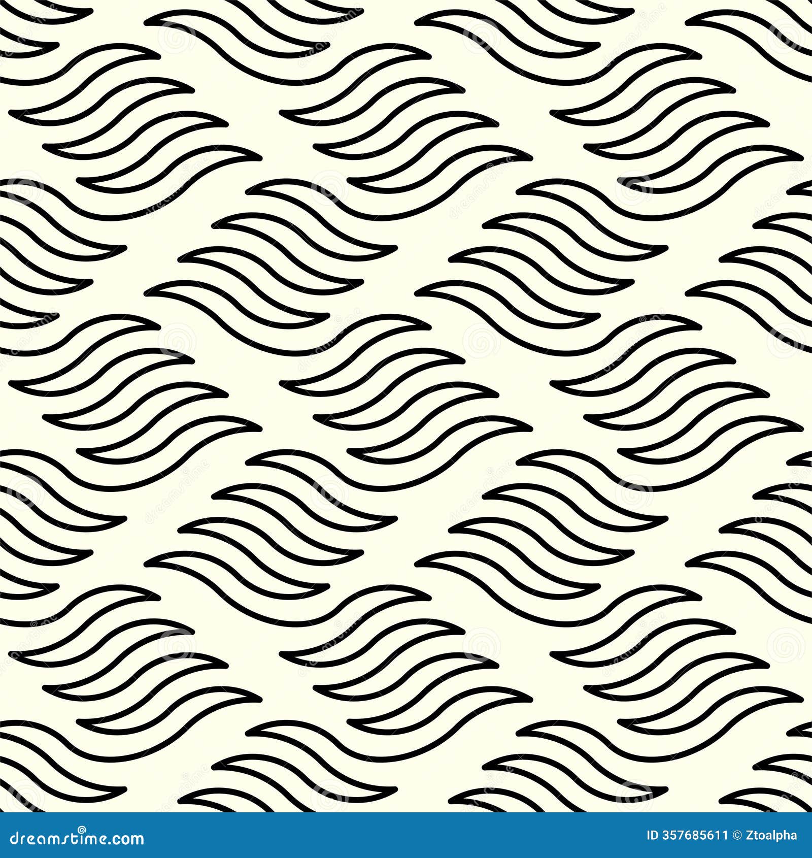 Repeating Patterns of Pantograph Quilting Design Stock Illustration ...