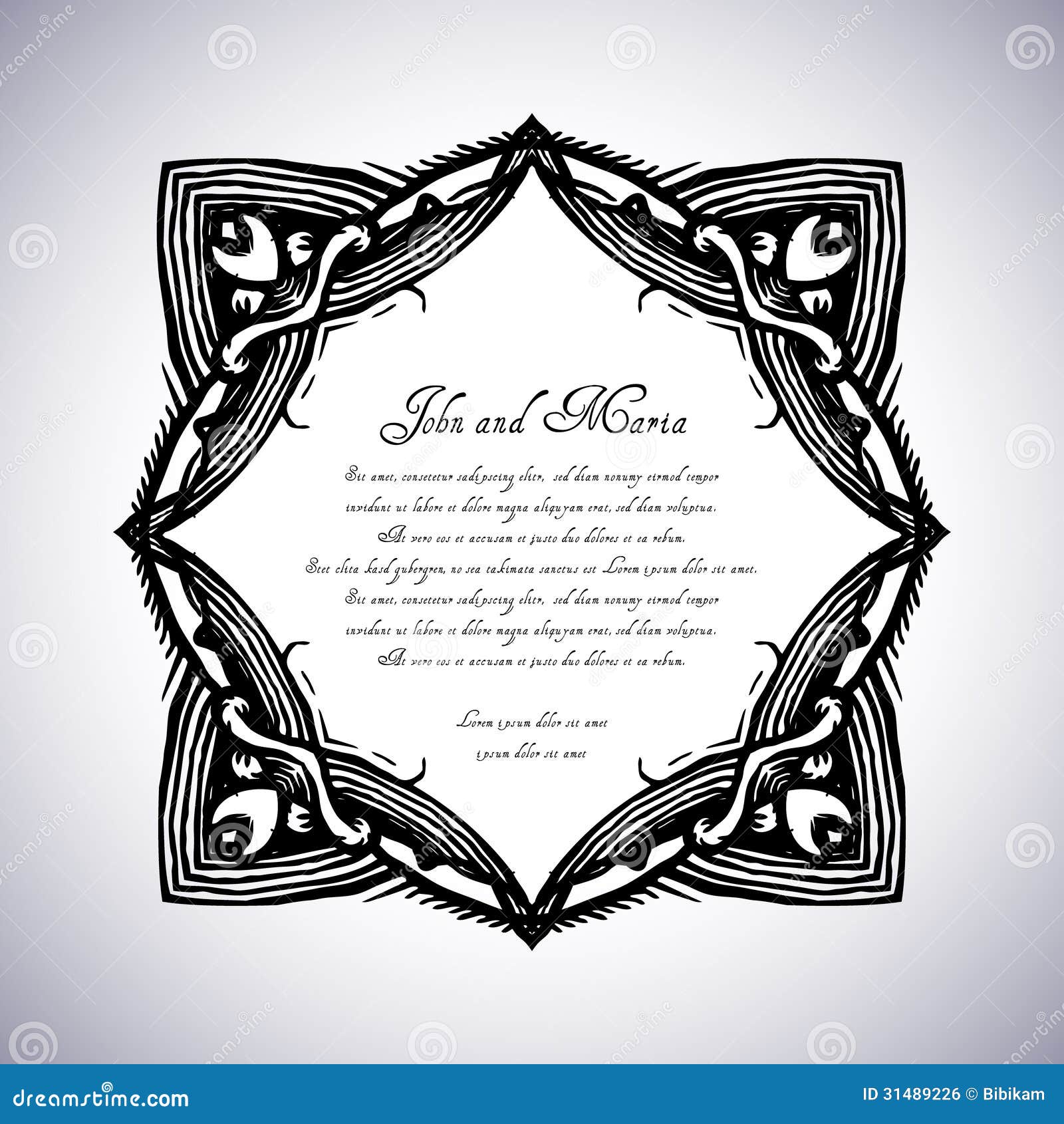 Vector art border frame stock vector. Illustration of label - 31489226