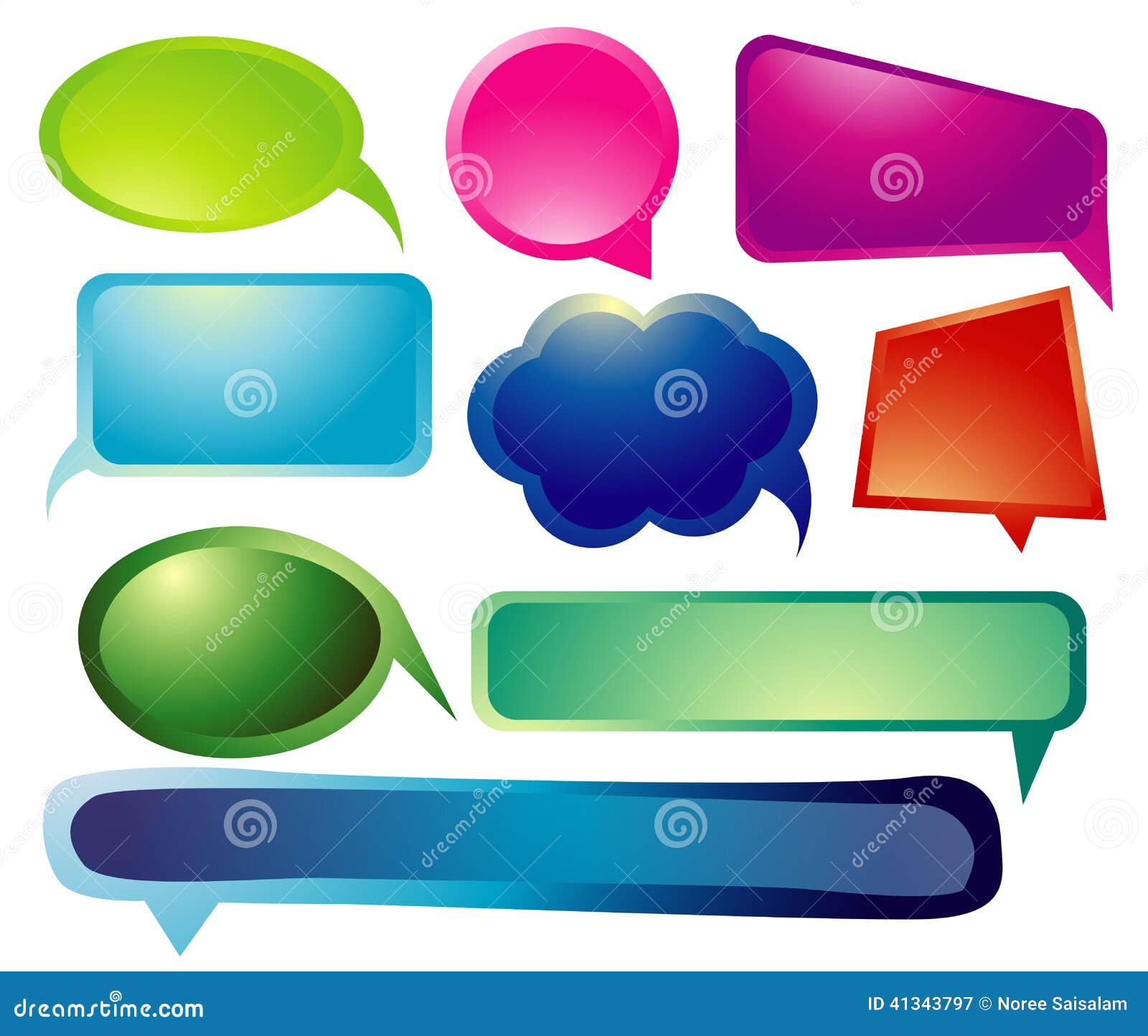 Vector Art of Chat with Colorful Stock Illustration - Illustration of ...