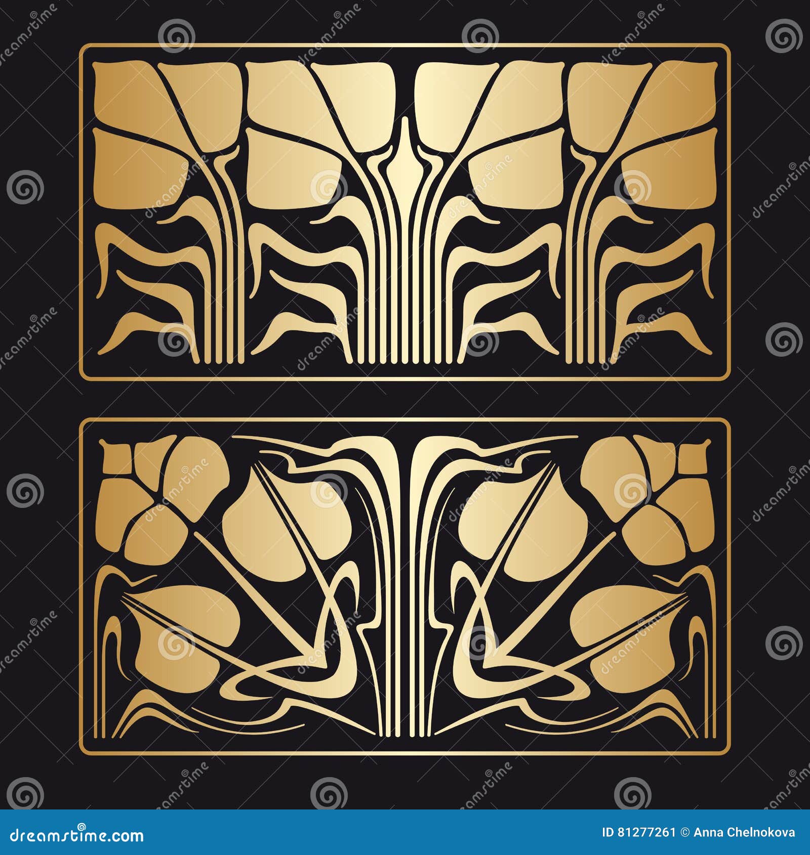 Vector art deco pattern. stock vector. Illustration of holiday - 81277261