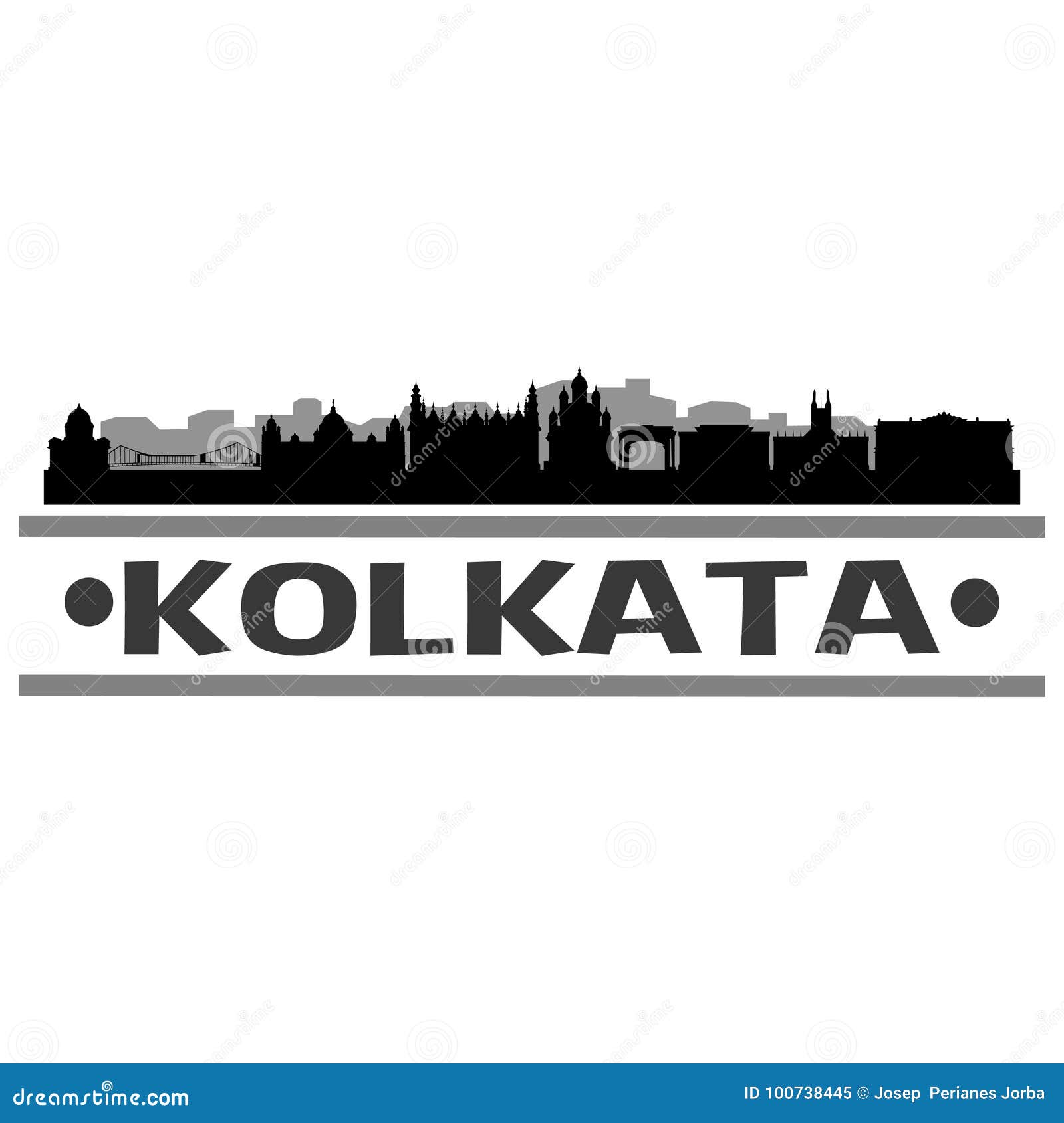 Vector Art Design Del Icono De Kolkata Ilustración del Vector ...