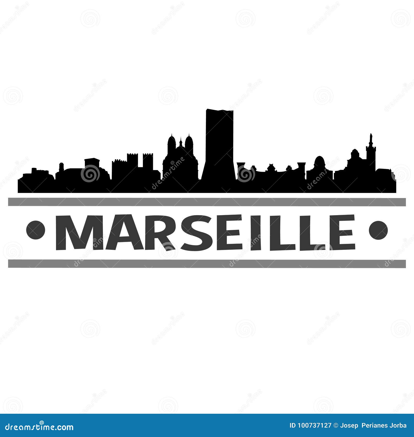 Vector Art Design Del Icono De Marsella Ilustración del Vector ...