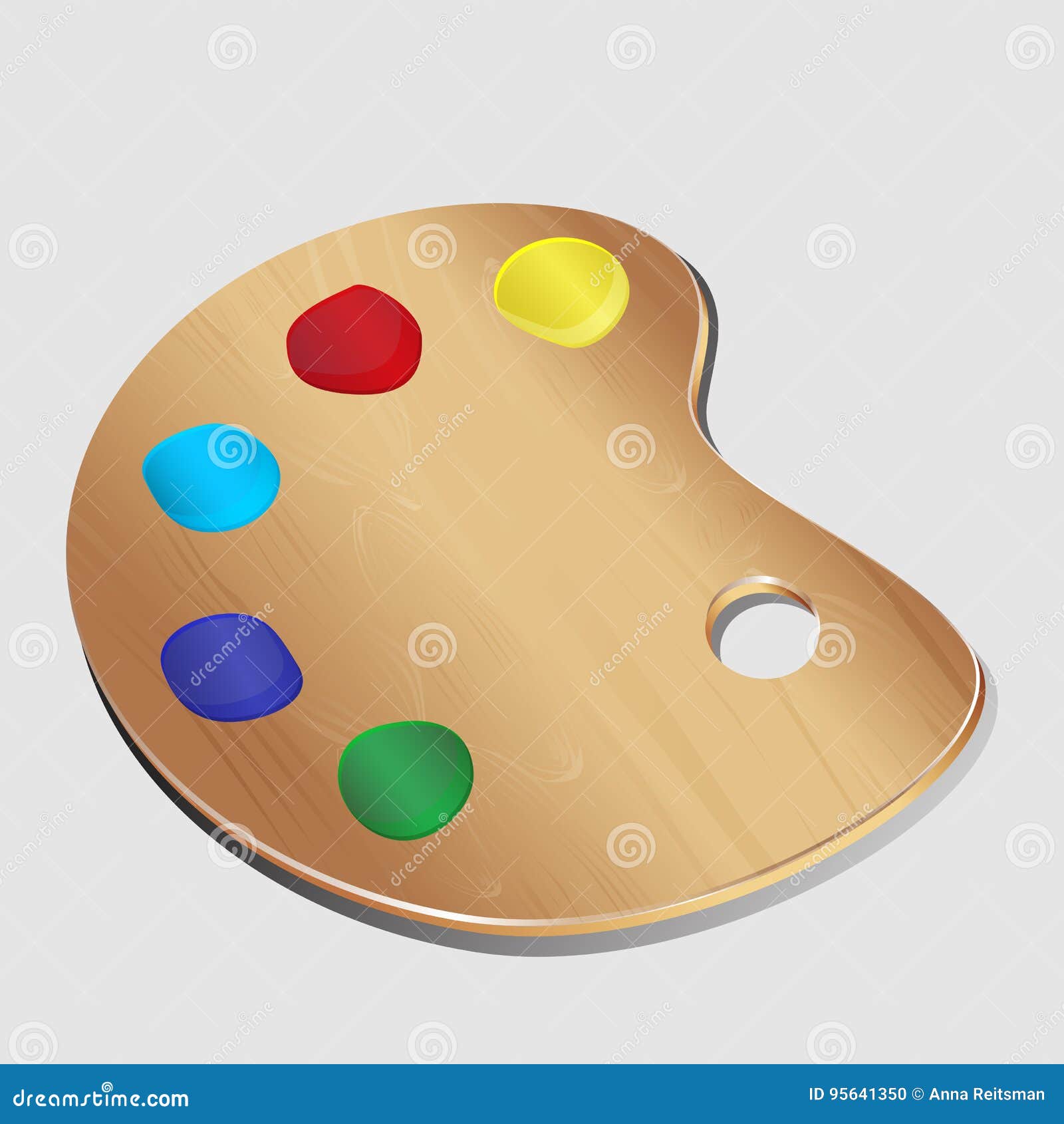 Vector art palette stock illustration. Illustration of artist - 95641350