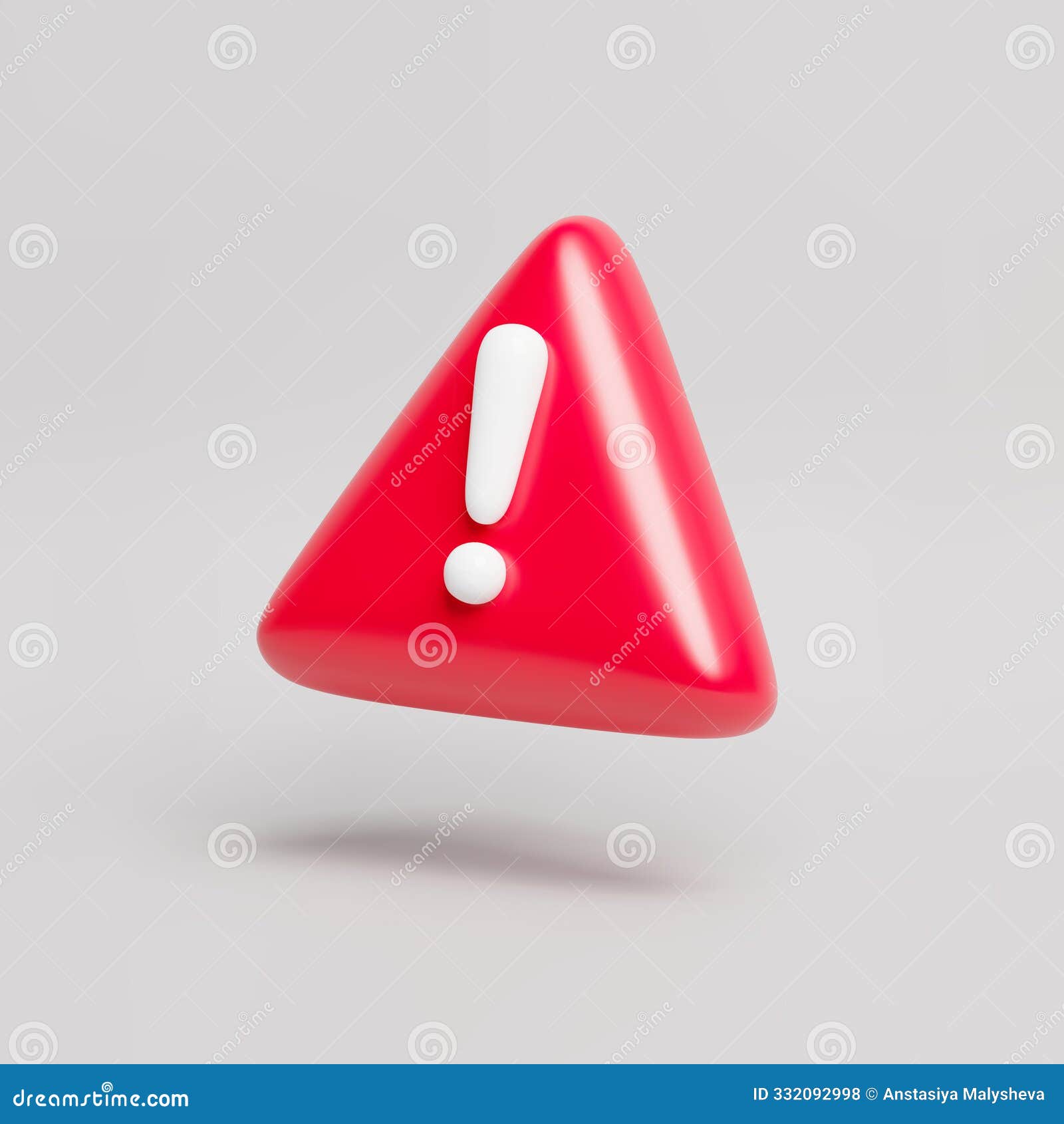 Vector Art of Red Triangle Warning Sign Icon Stock Illustration ...