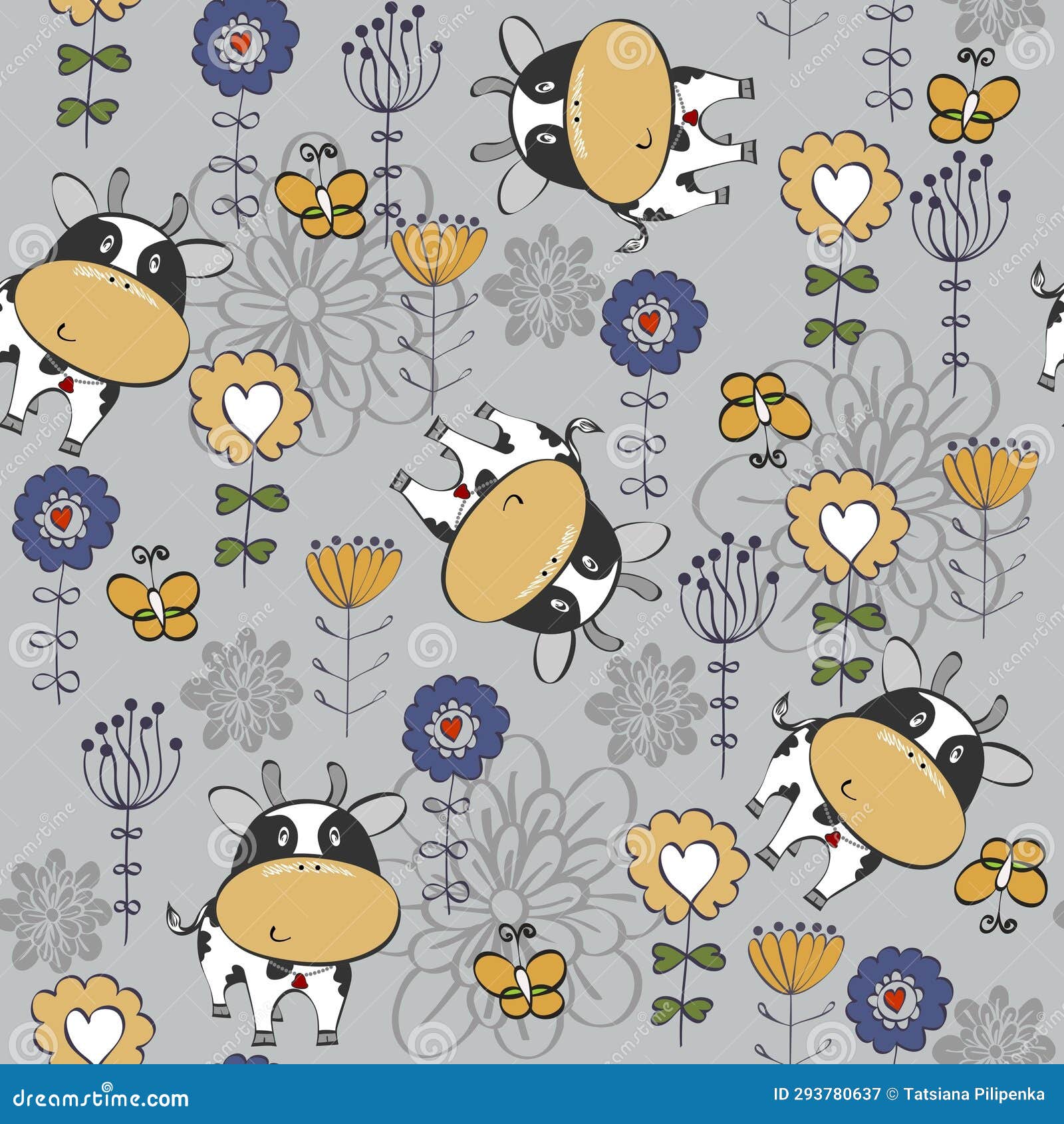 Vector seamless pattern stock vector. Illustration of element - 293780637