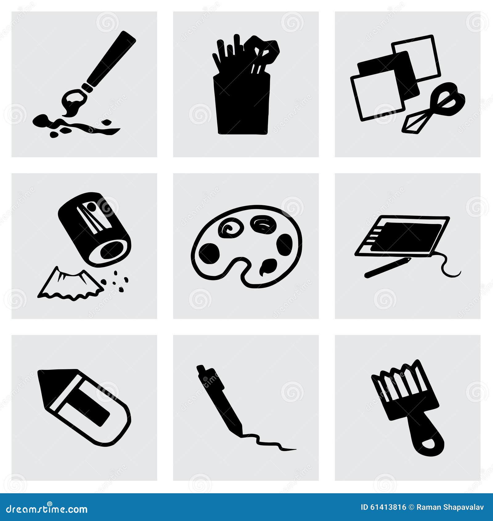 Vector Art tool icon set stock vector. Illustration of tube - 61413816