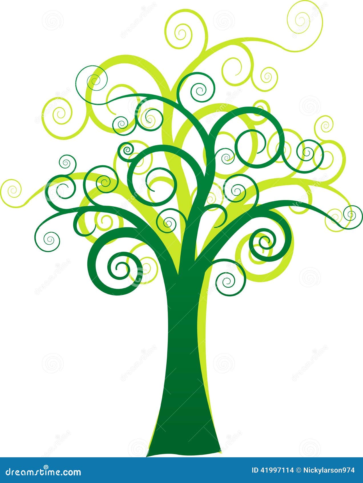 Vector art tree stock vector. Illustration of ornament - 41997114