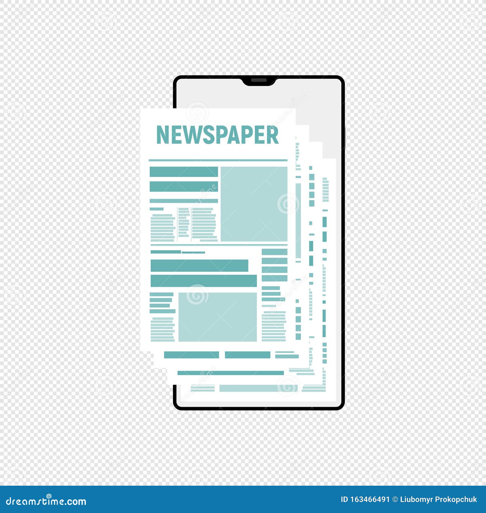 Vector Article Writing Design Concept, Flat Style with Article News ...