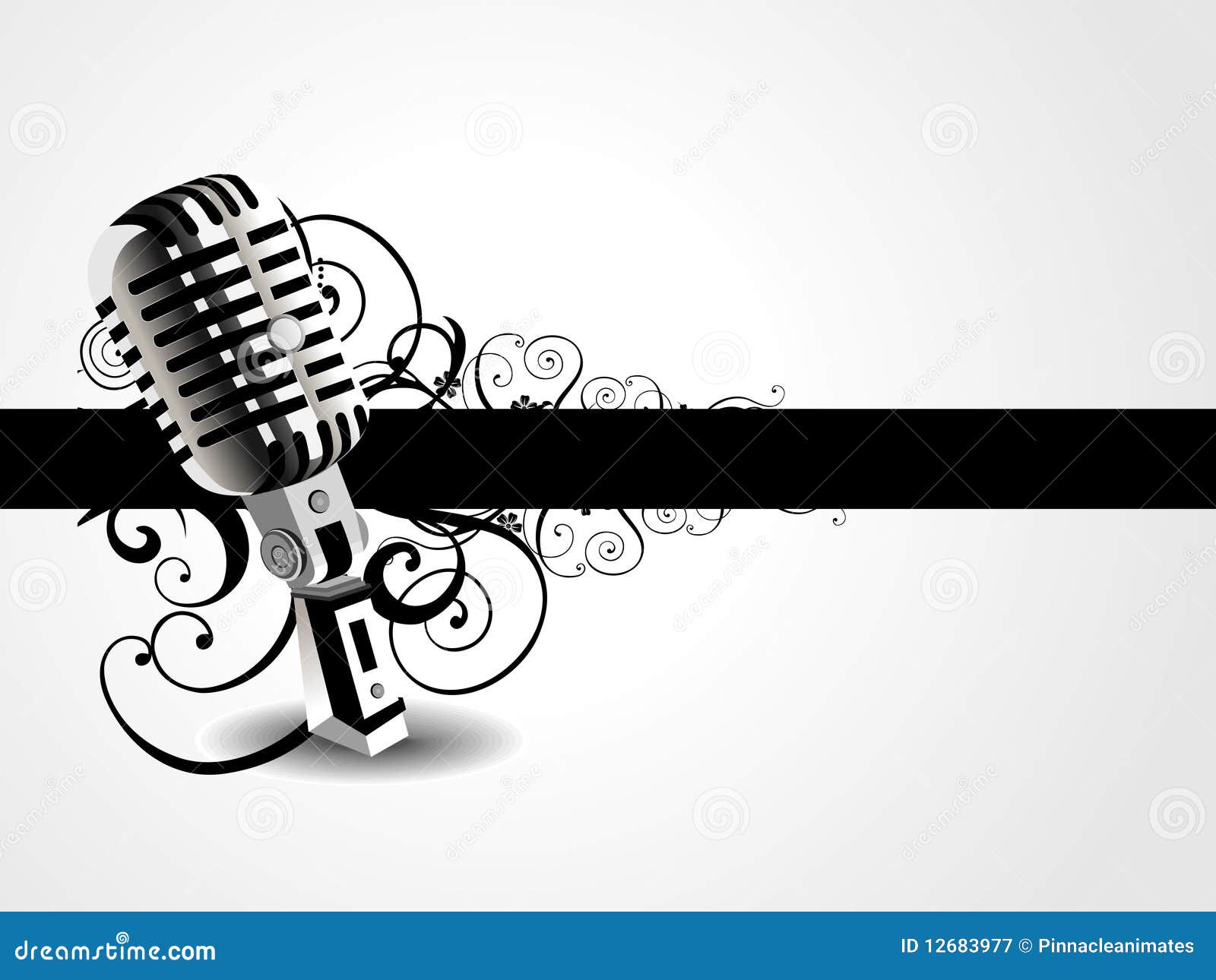 Vector Artistic Mic Background Stock Vector - Illustration of dirty ...