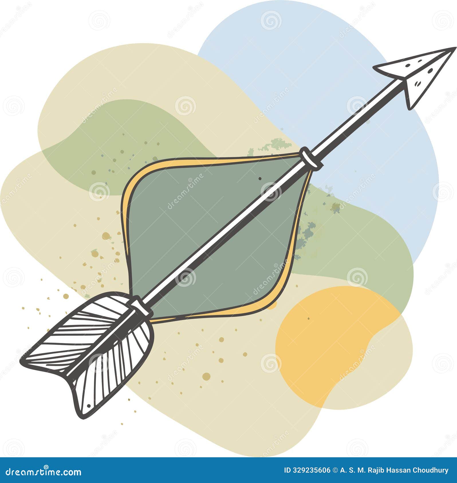 Vector artwork of arrow stock vector. Illustration of direction - 329235606