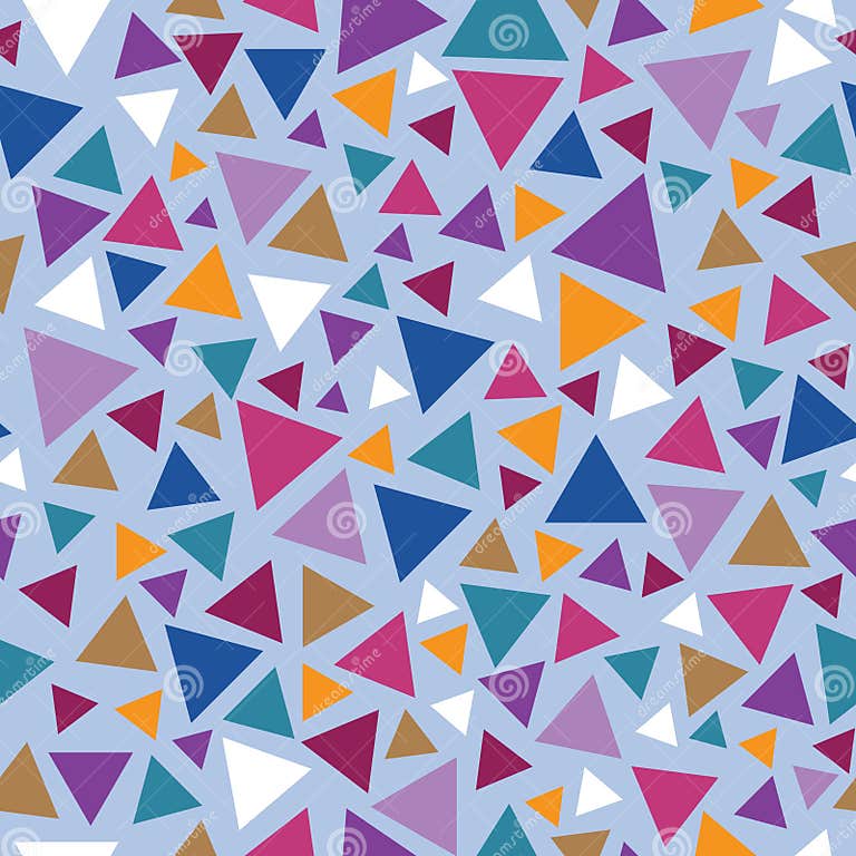 Vector Artwork Colourful Triangle Tiles in a Mosaic Formation on a ...