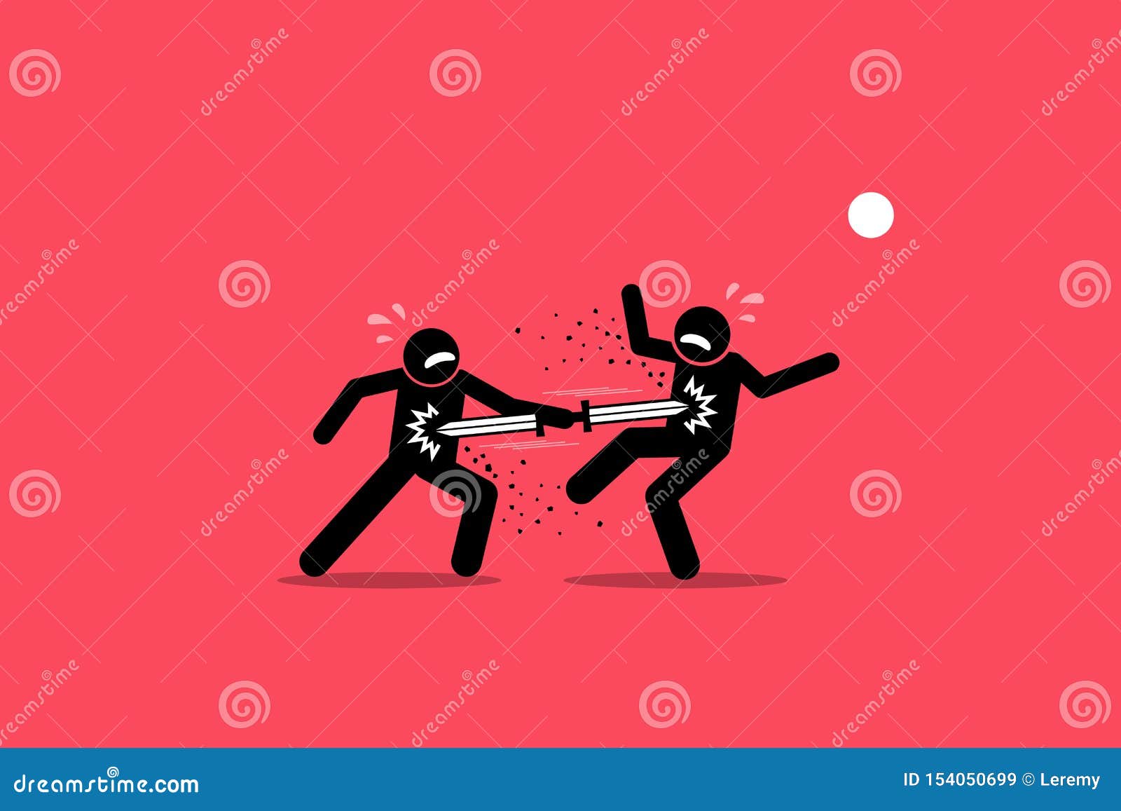 Double Edged Sword Concept. Stock Vector - Illustration of harm ...