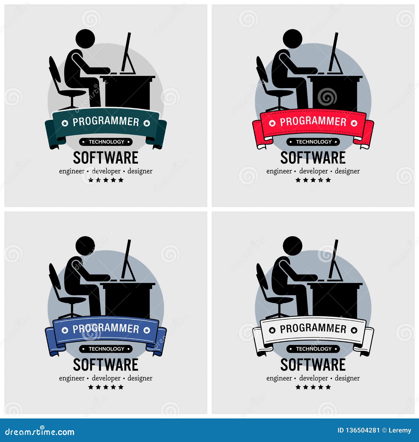 Programmer logo design. stock vector. Illustration of expert - 136504281