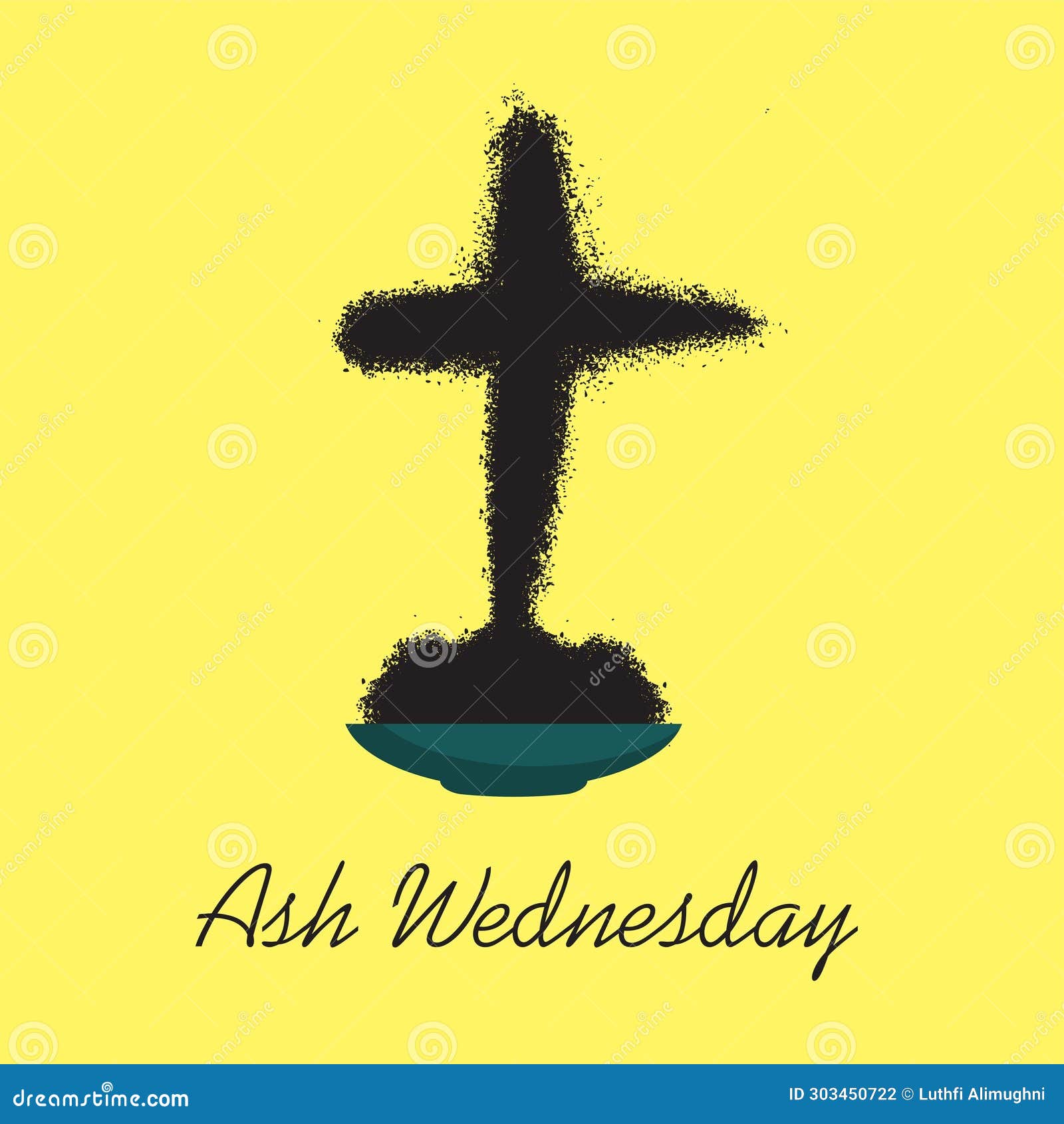 Ash Wednesday Symbols Cartoon Vector | CartoonDealer.com #268777045