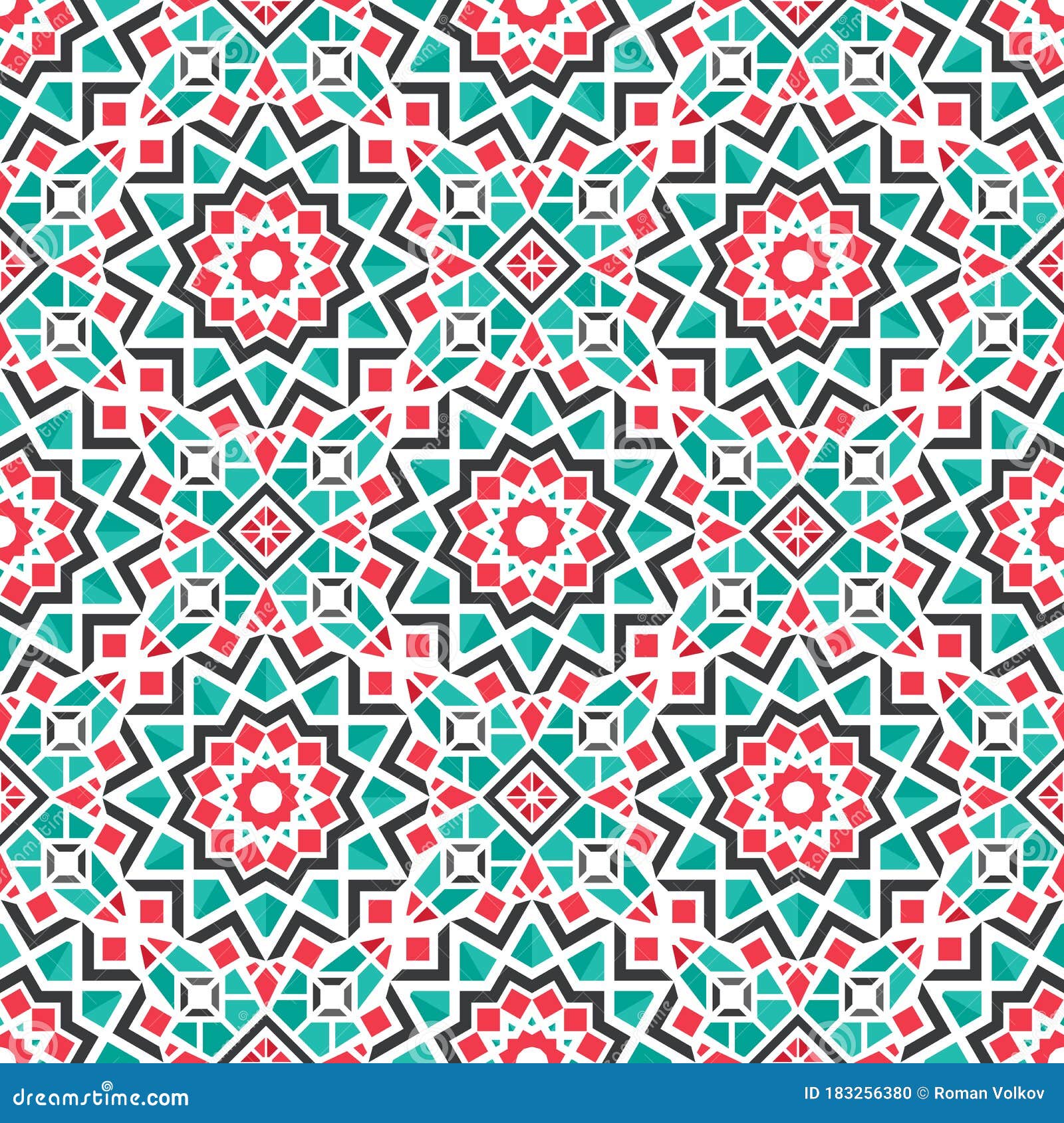 Vector Asian Geometric Pattern Stock Vector - Illustration of pattern ...