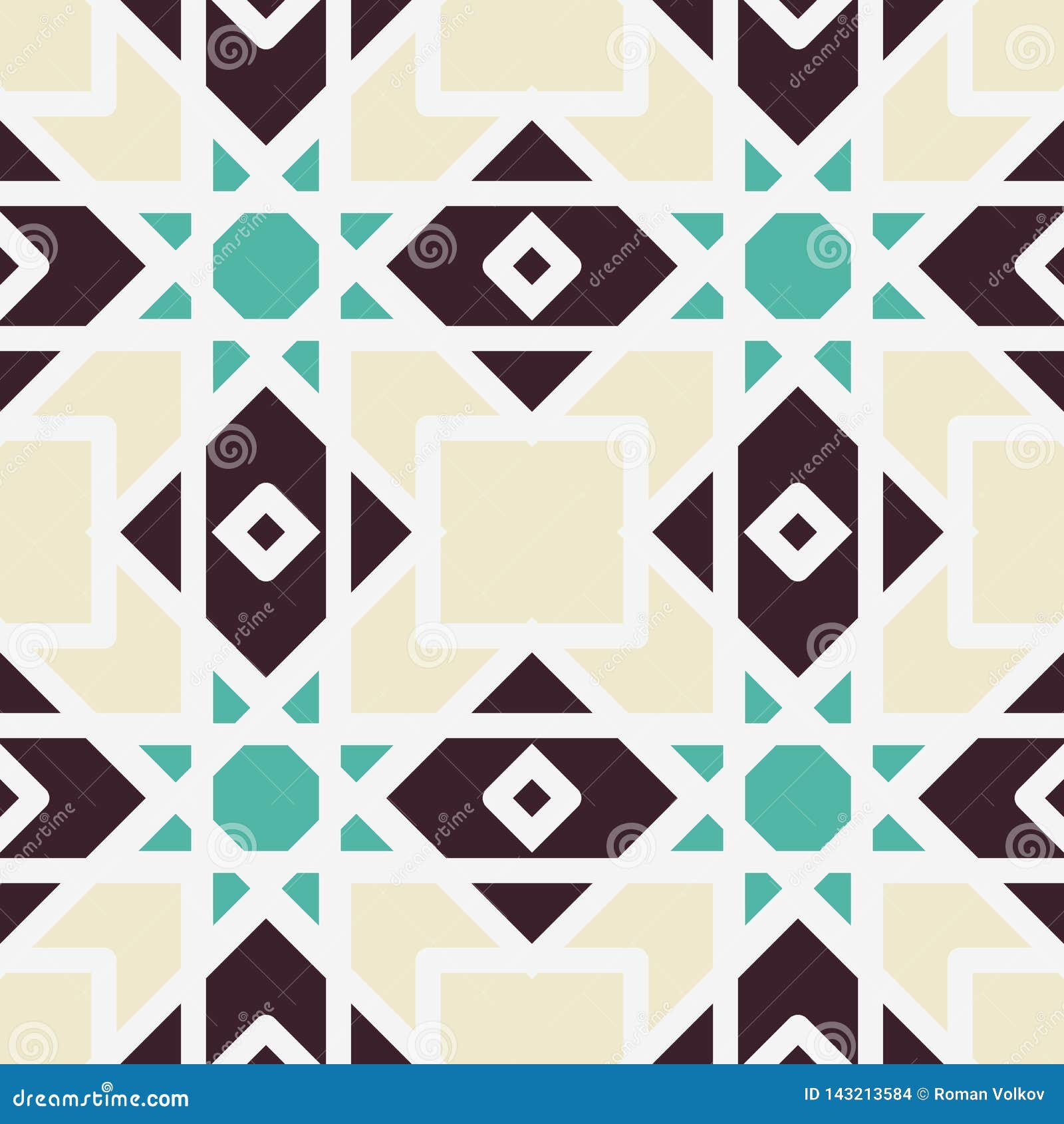 Vector Asian Geometric Pattern Stock Vector - Illustration of geometric ...