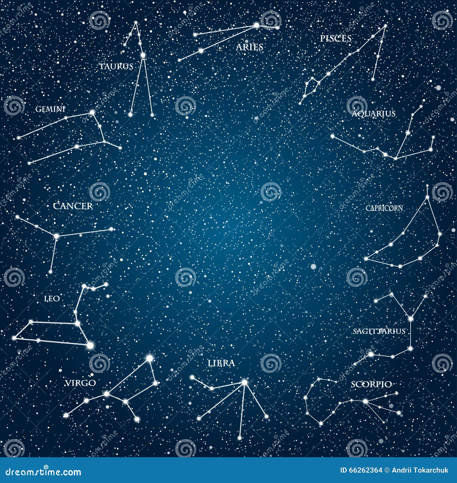 Vector Astrological Element. Zodiac Signs. Horoscope. Eps 10. Stock ...