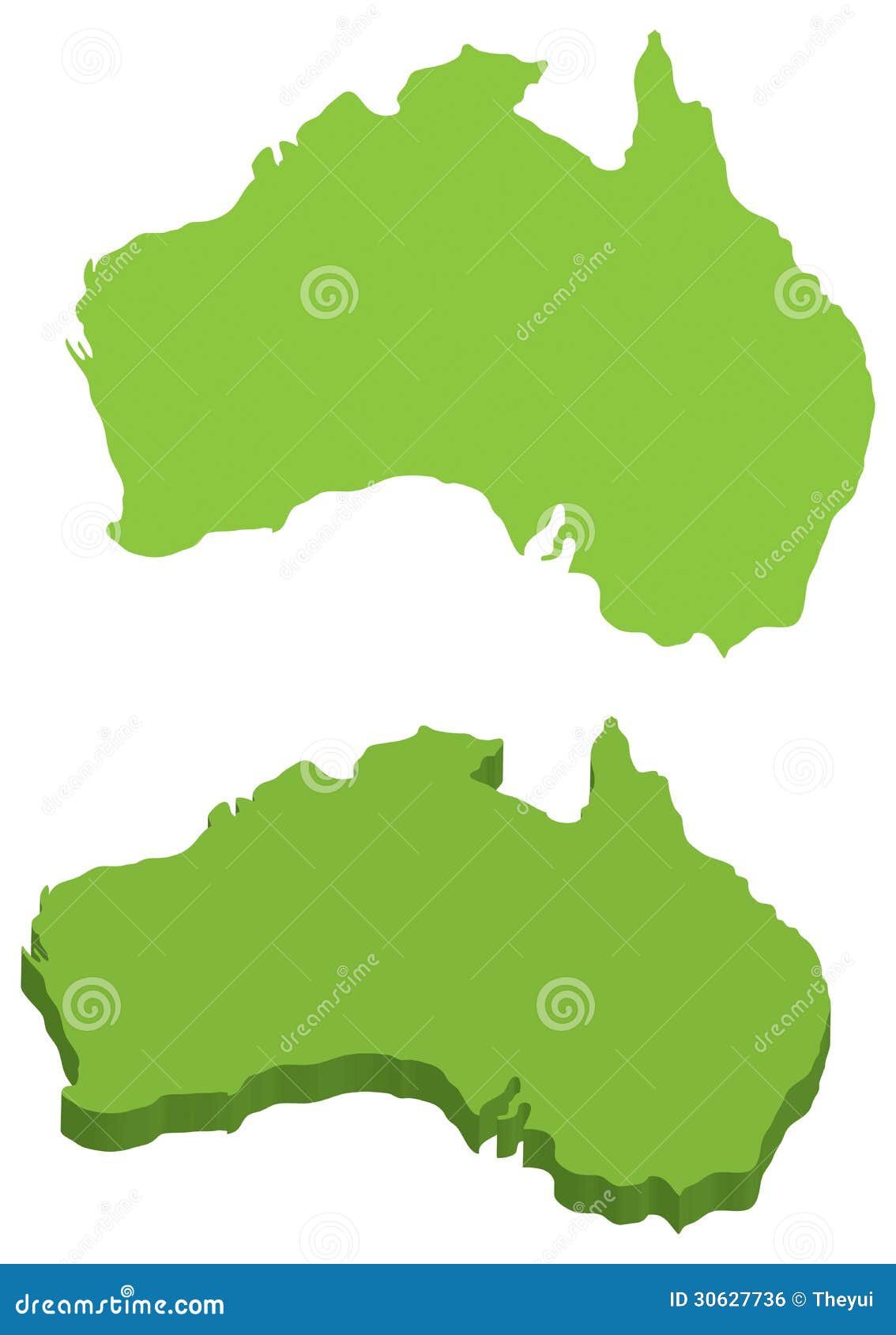 Vector Australia Detailed Map Stock Vector - Illustration of colorful ...