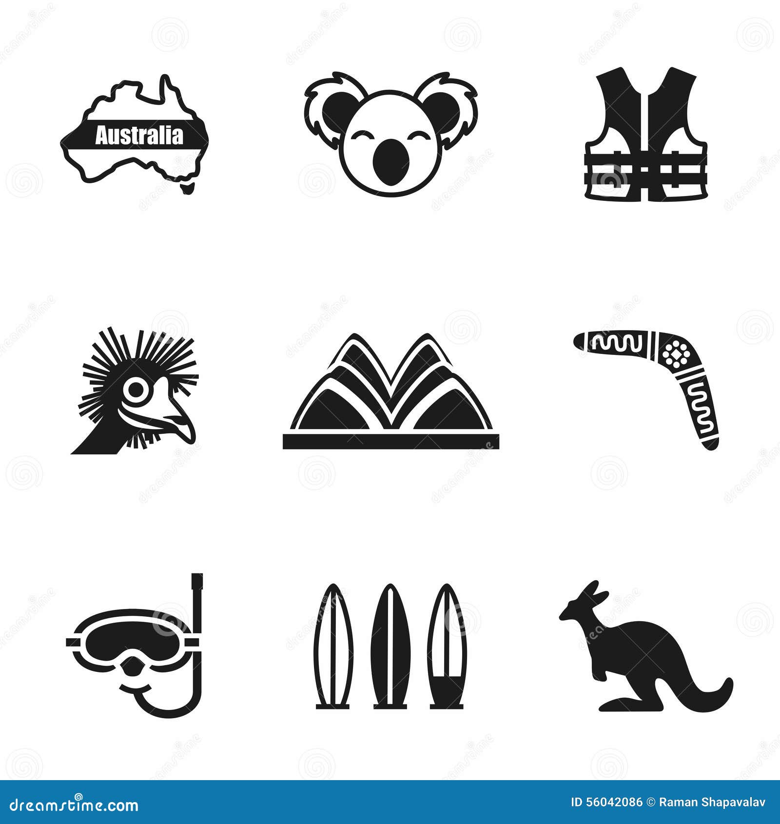 Australia Icon. Outline Illustration Of Australia Vector ...