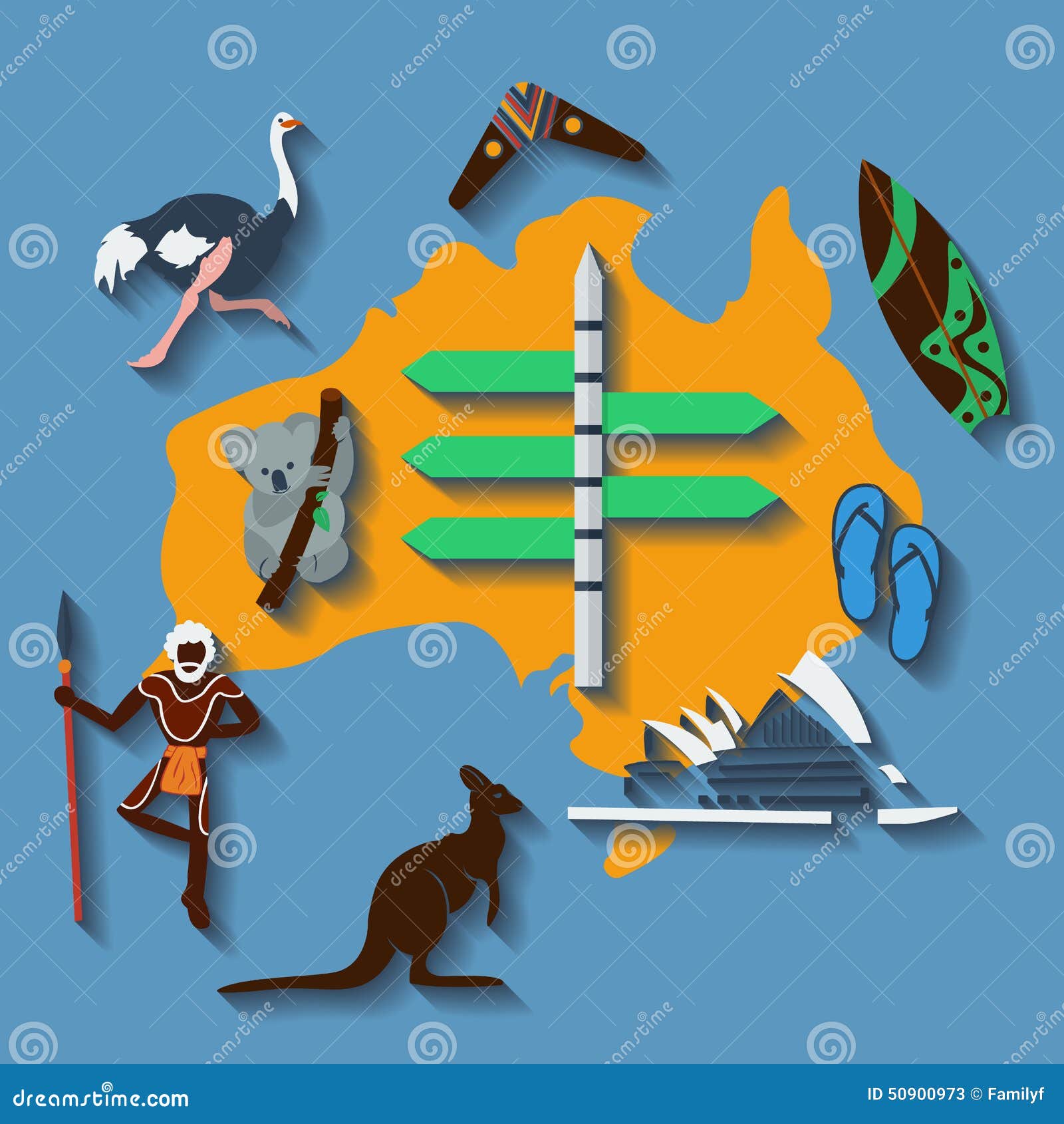 Vector australia travel editorial stock photo. Illustration of ...
