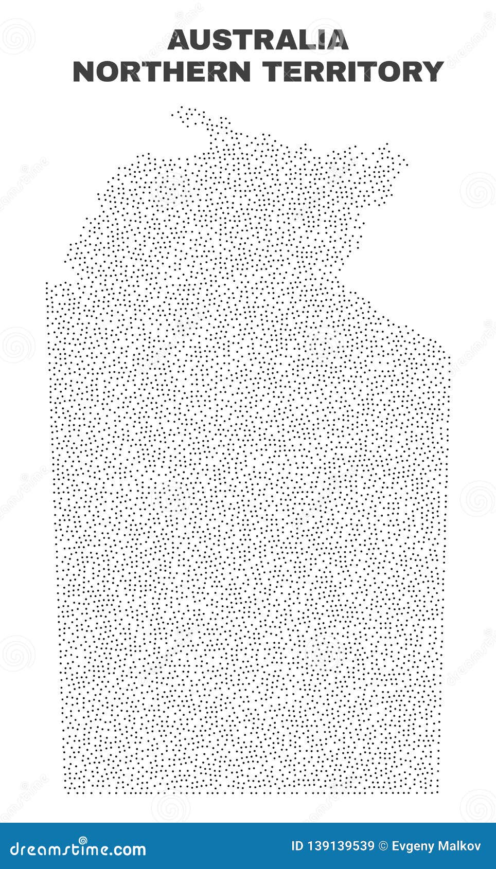 Vector Australian Northern Territory Map of Points Stock Vector ...