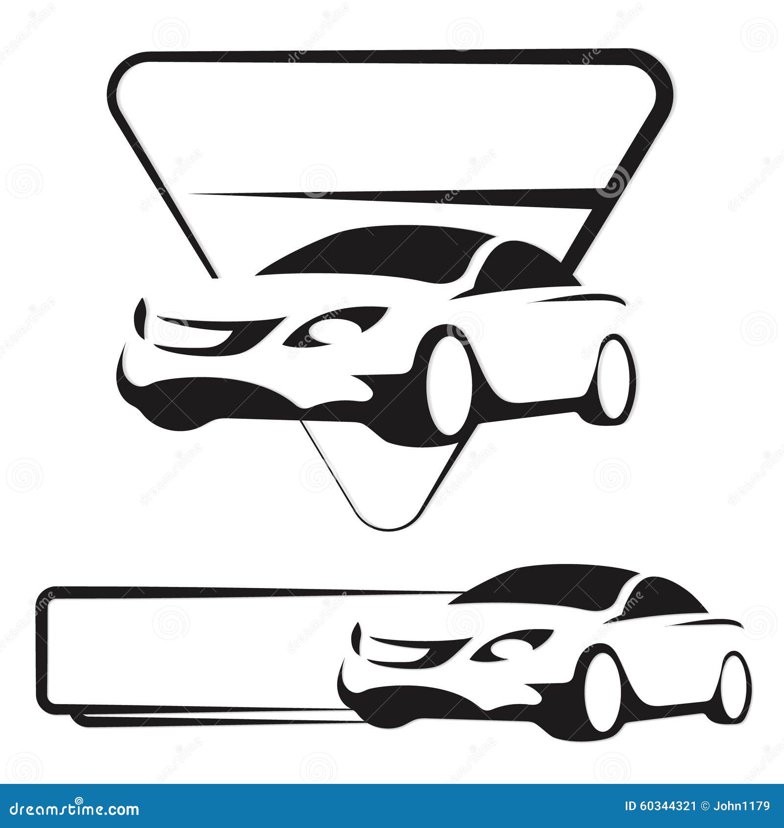 Vector auto ilustración del vector. Ilustración de silueta - 60344321