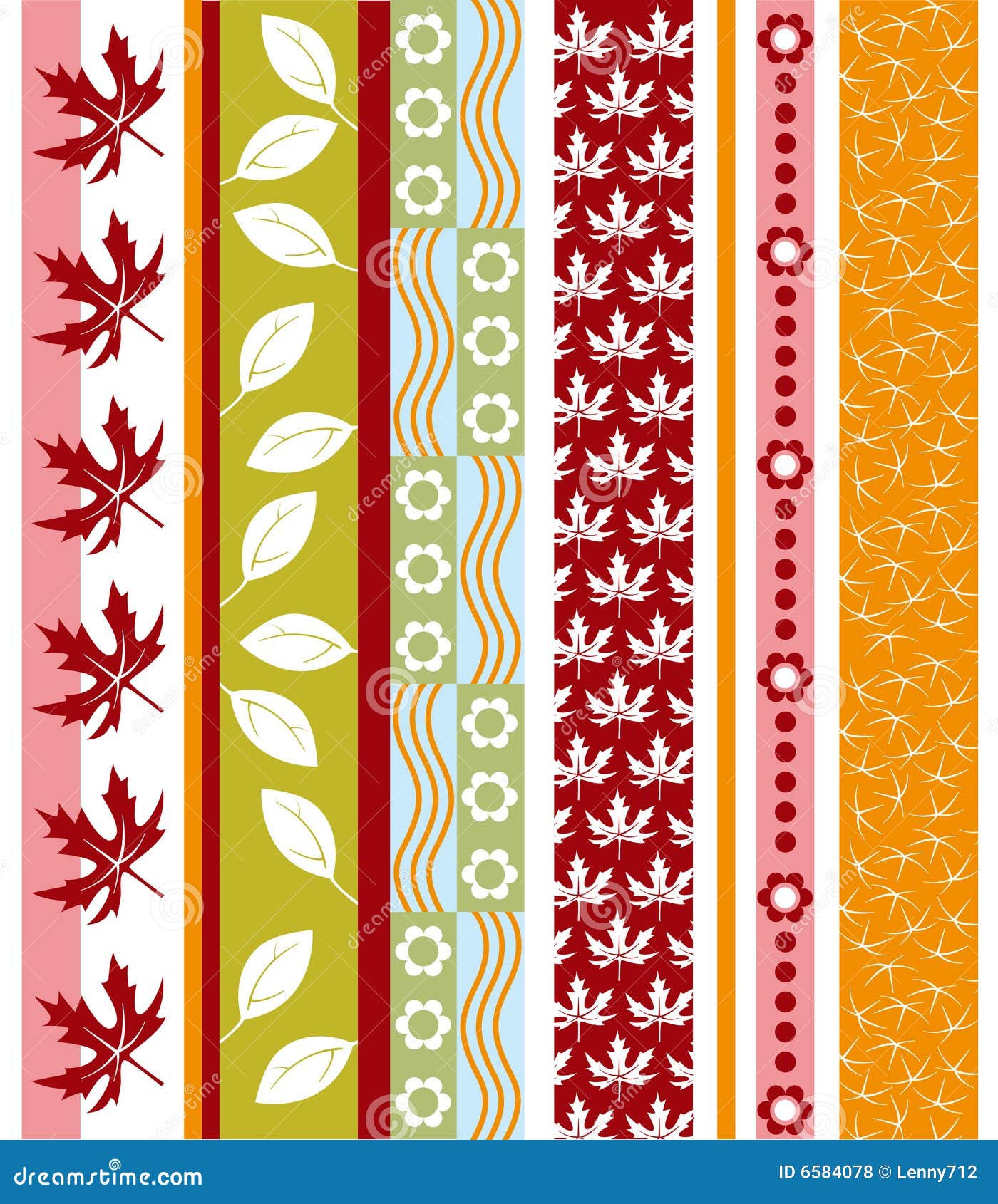 Vector autumn border stock vector. Illustration of style - 6584078