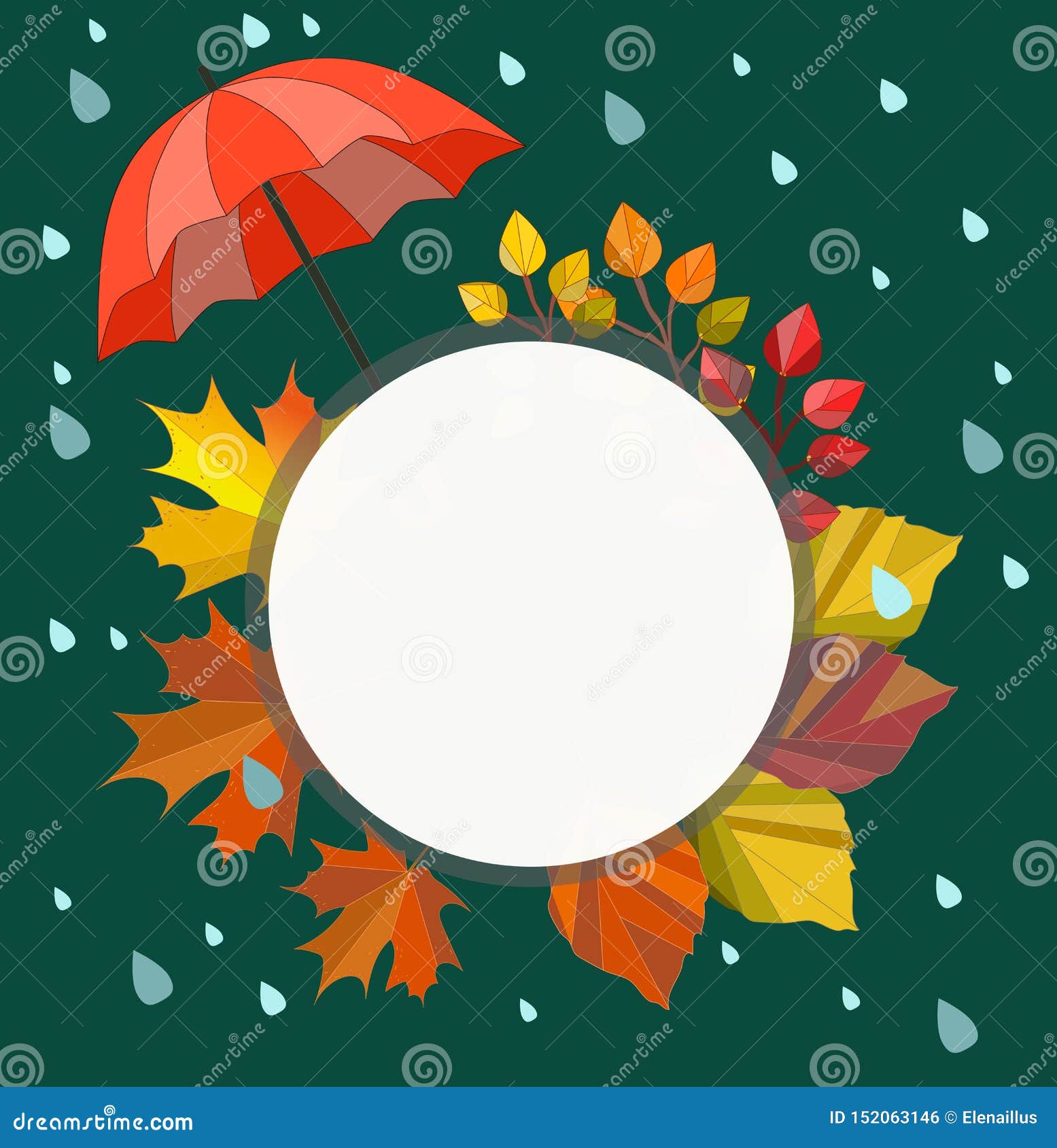Rain Border Vector