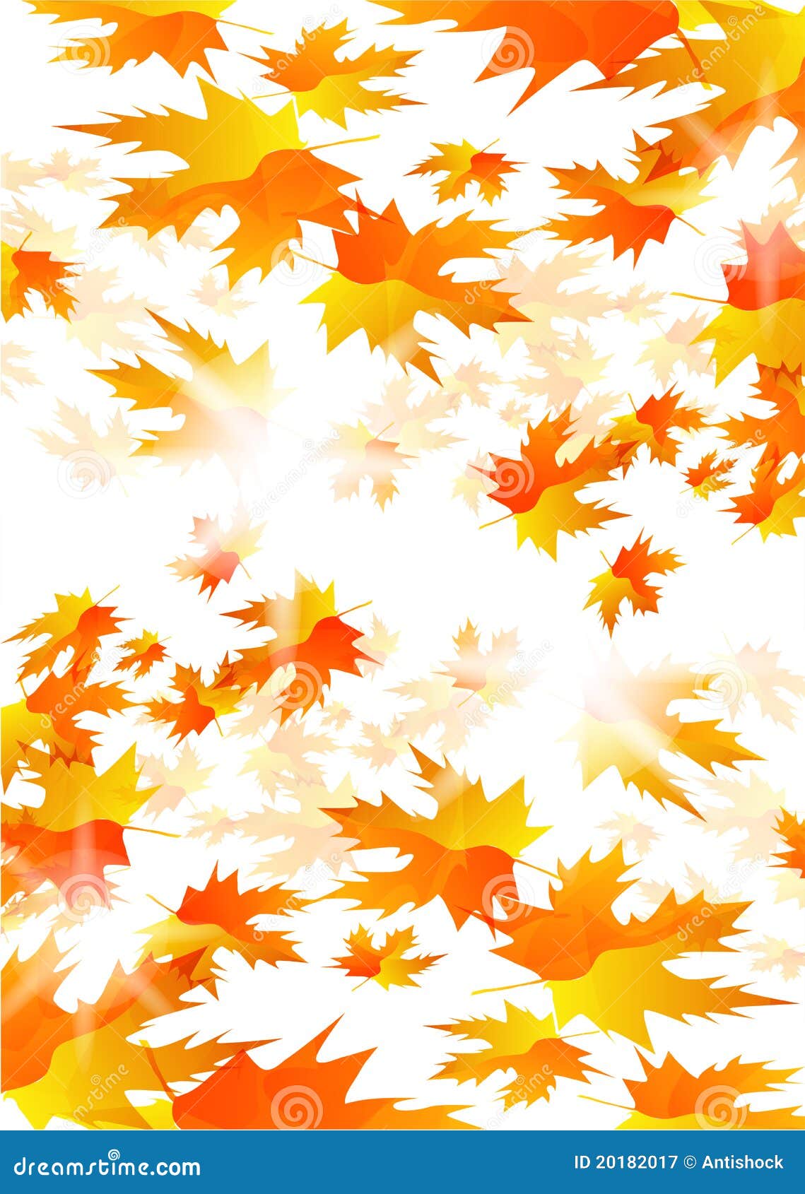 Vector Autumn Leaves Abstract Background Stock Vector - Illustration of ...