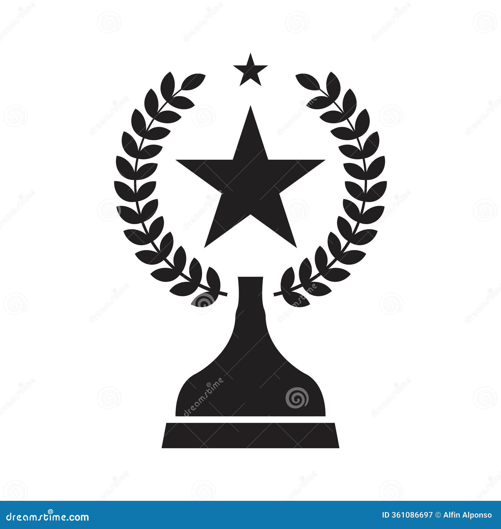 Vector Award Icon Silhouette. Award Symbol Stock Illustration ...