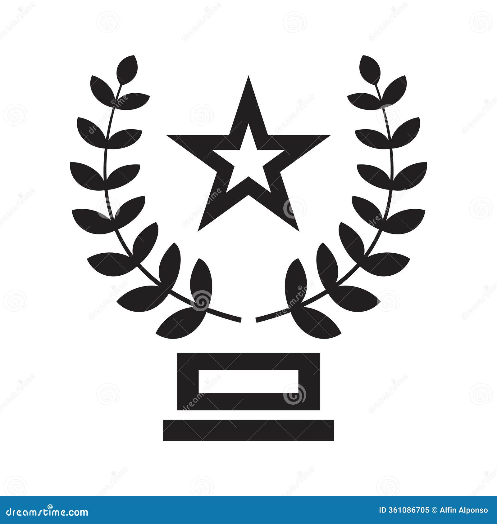 Vector Award Icon Silhouette. Award Symbol Stock Illustration ...
