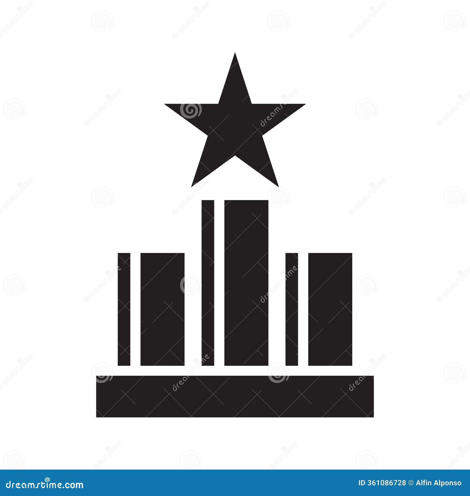 Vector Award Icon Silhouette. Award Symbol Stock Illustration ...