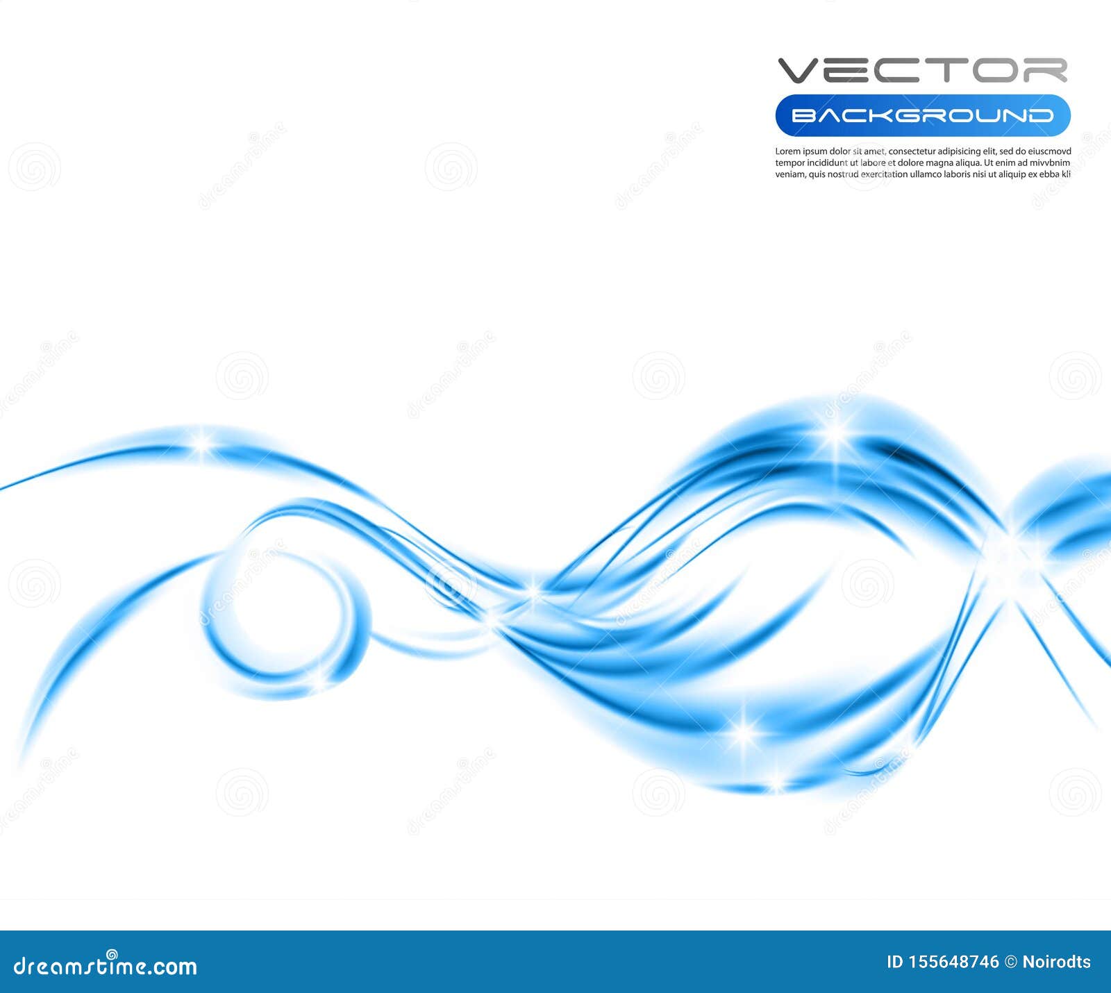 Vector Awesome Abstract Colorful Waves On White Background Stock Vector