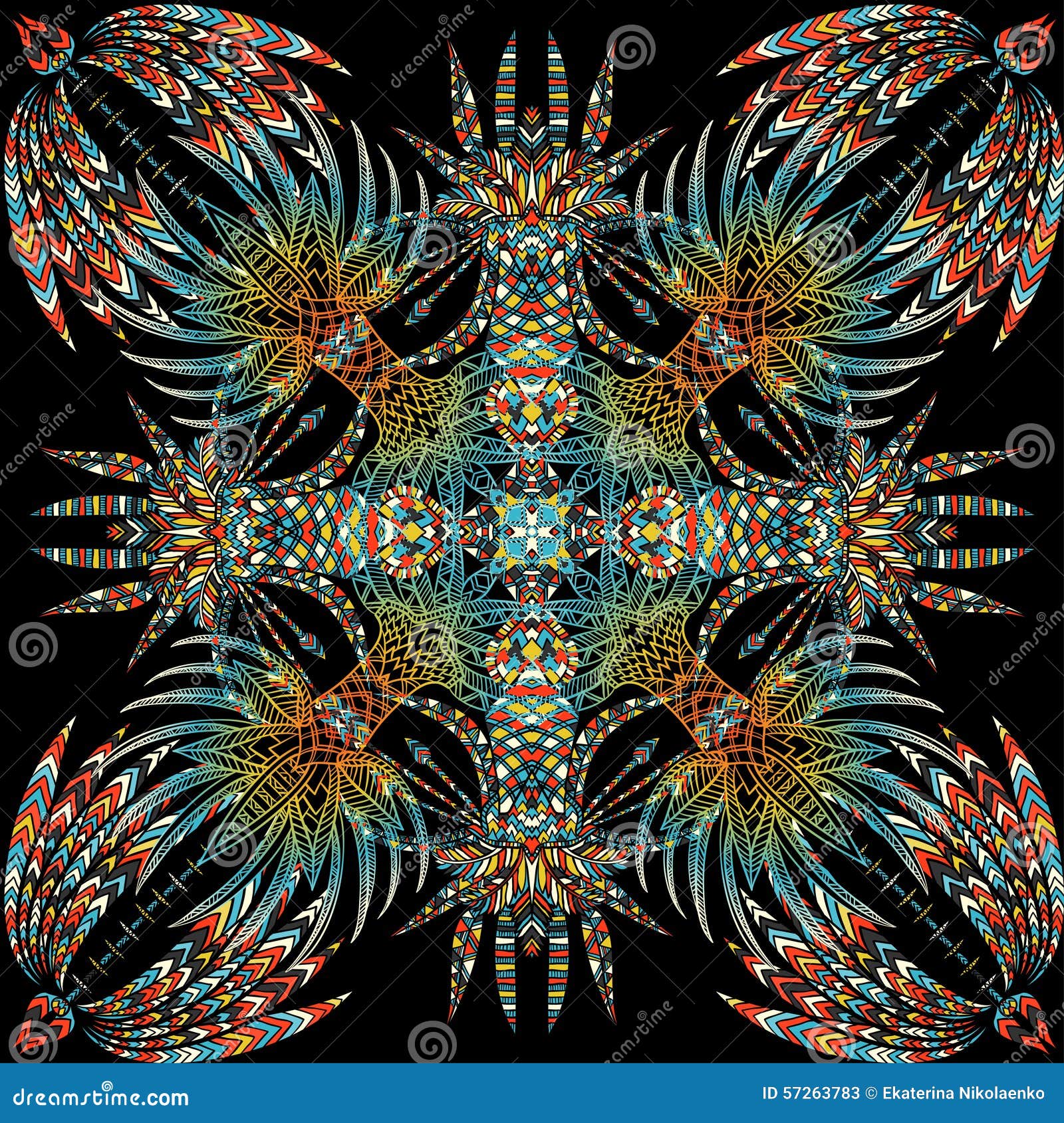 Vector Set With Aztec Deities Lords Of The Night | CartoonDealer.com ...