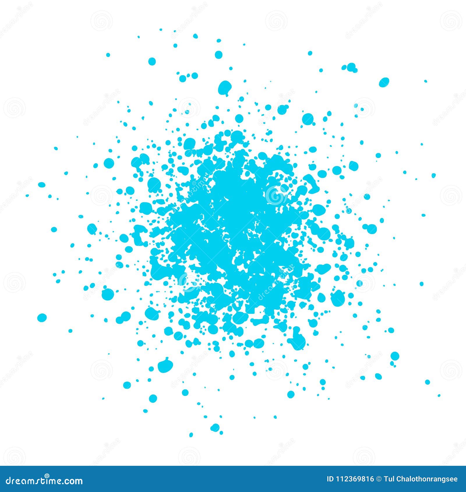 Vector Azul De La Salpicadura Ilustración del Vector - Ilustración de ...