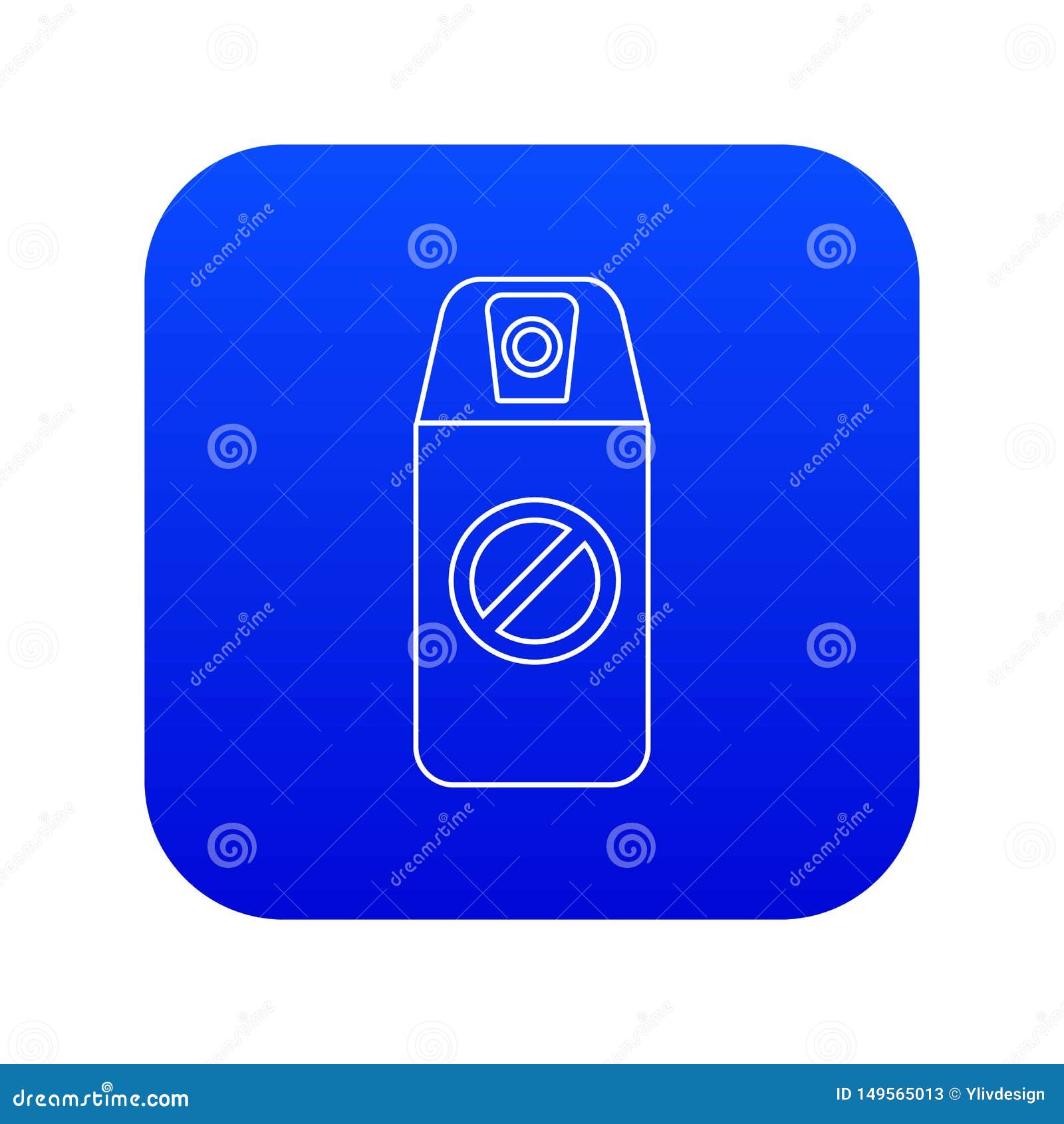 Vector Azul Del Icono Del Espray Del Mosquito Ilustración Del Vector