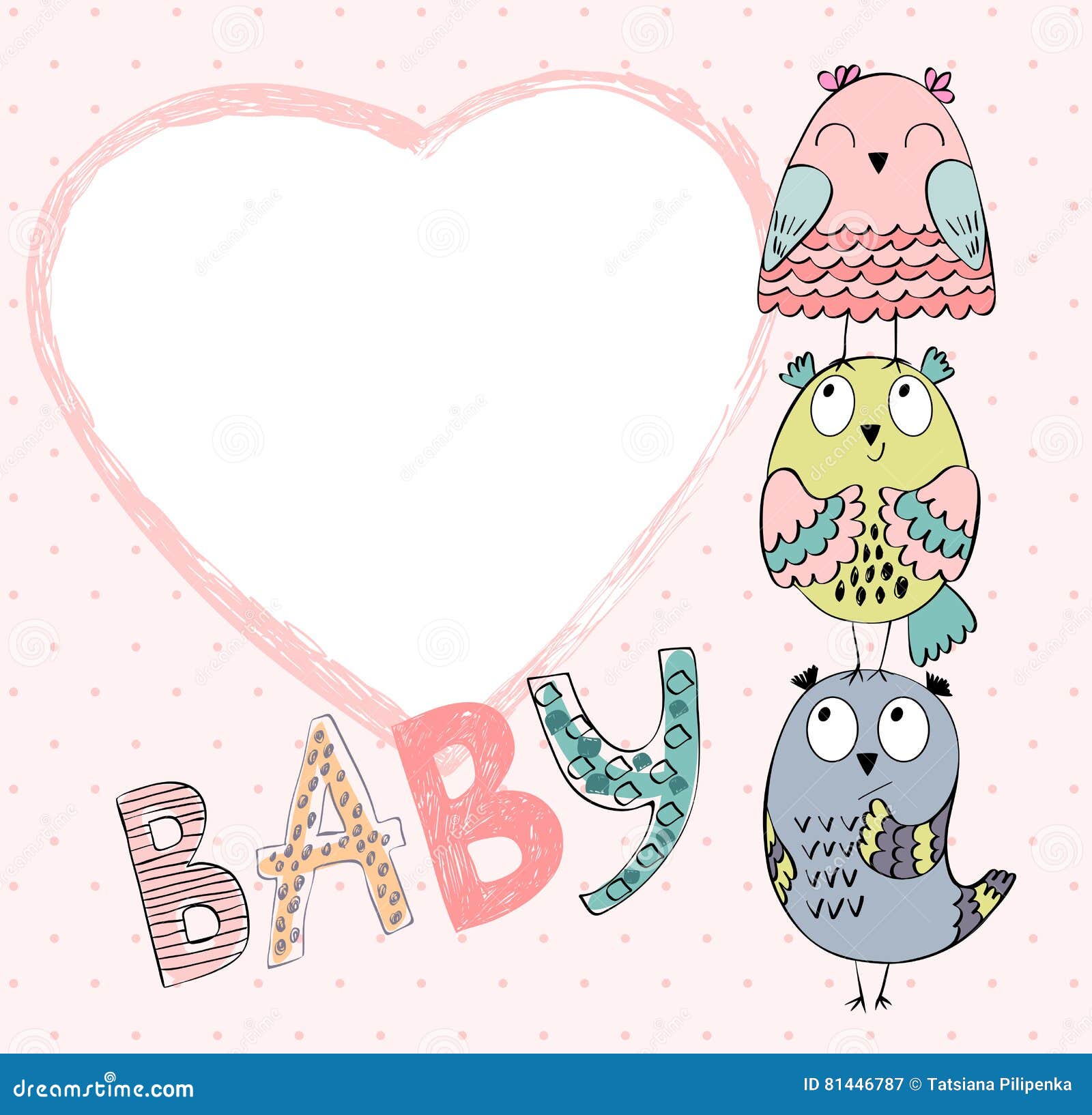 Vector Baby Frame stock vector. Illustration of abstract - 81446787