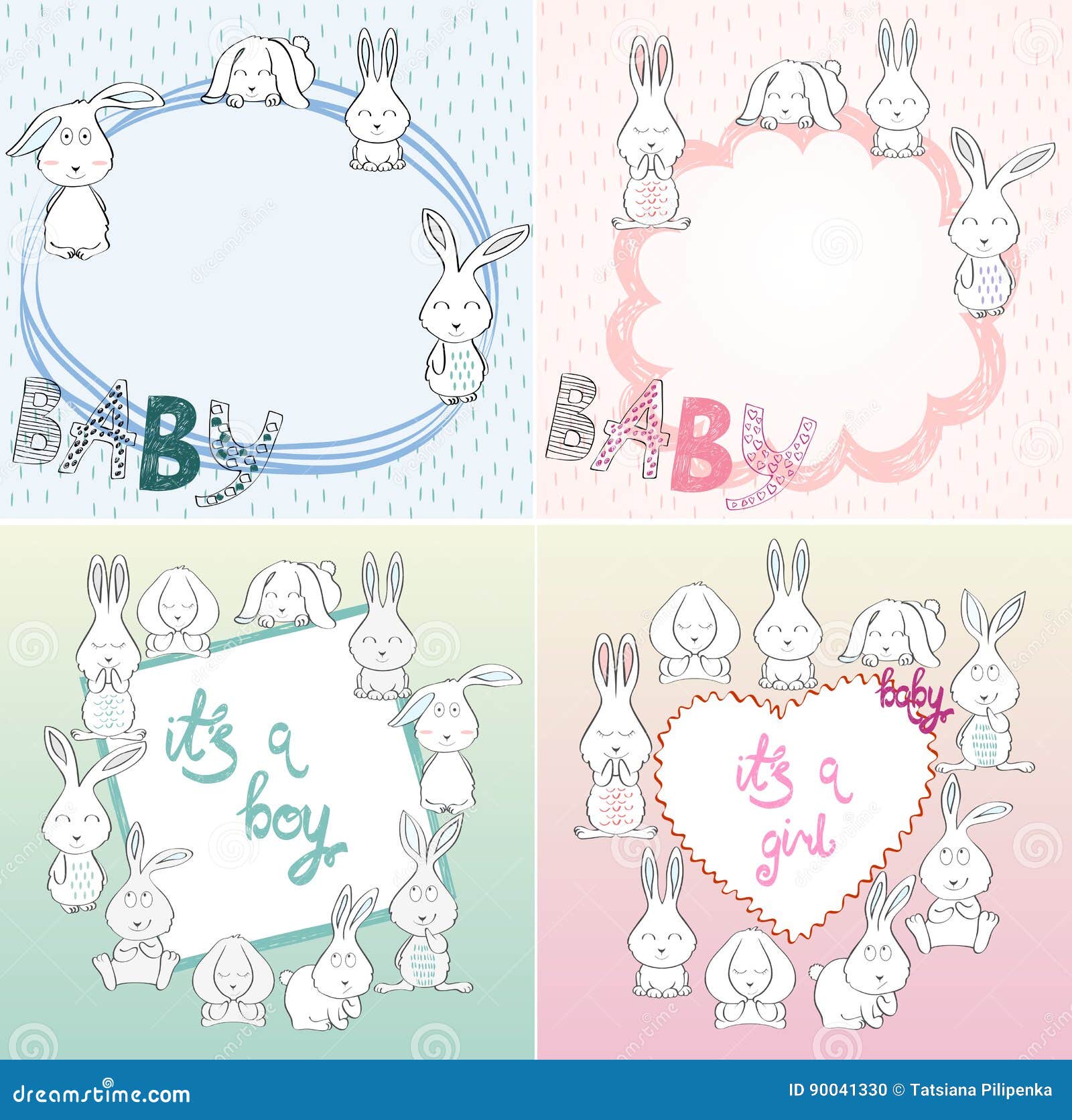 Vector Baby Frame stock vector. Illustration of pattern - 90041330