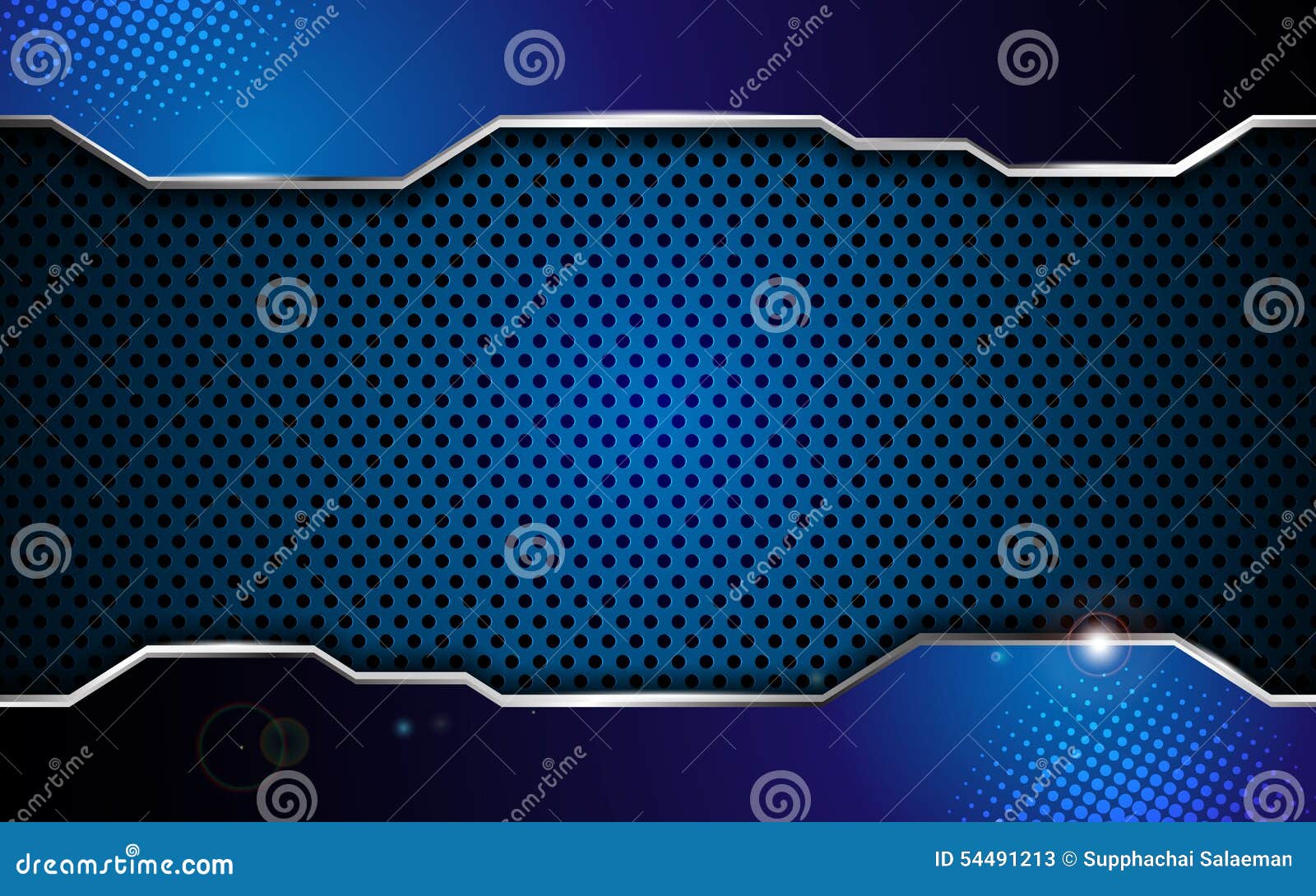 Vector Background Abstract Chromium Frame on Steel Texture Stock Vector ...