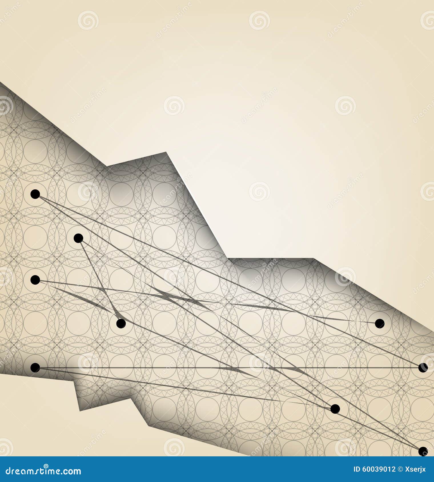 Vector Background with Abstract Fractal Pattern Stock Vector ...