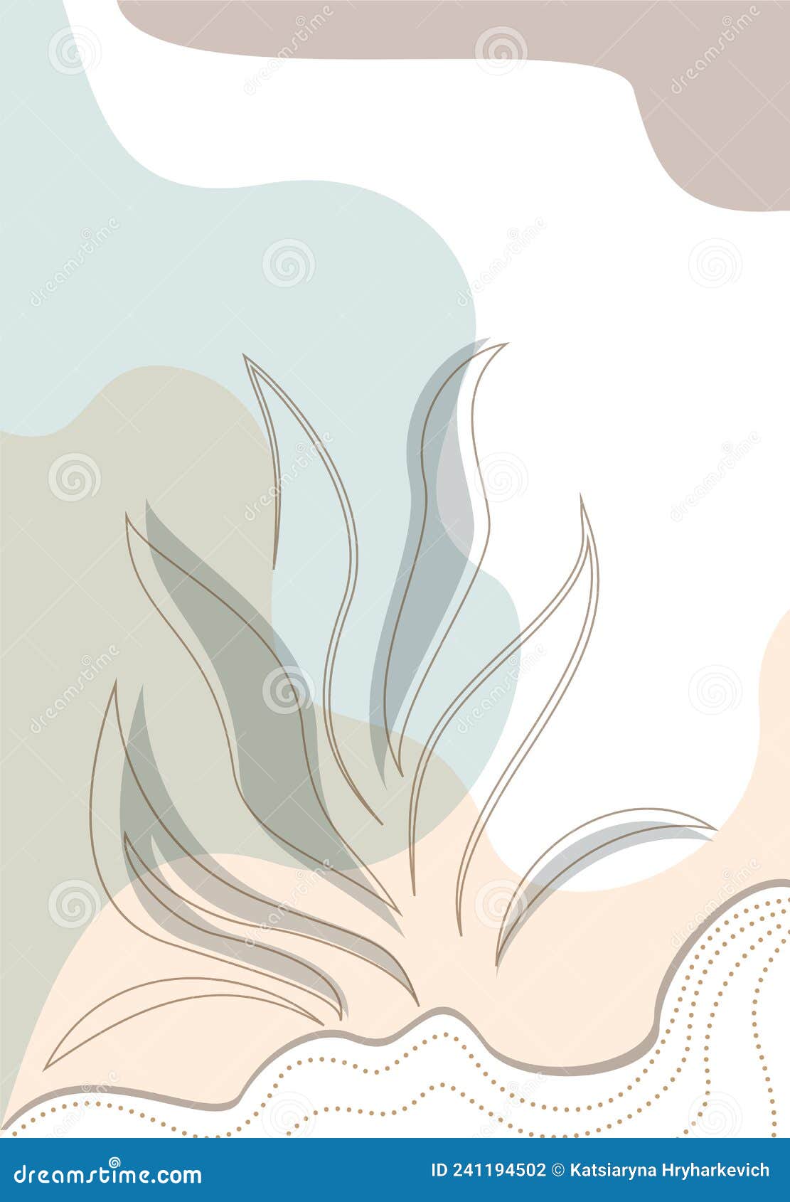 Abstract Image Combining Various Spots and a Distinguishable Element in ...