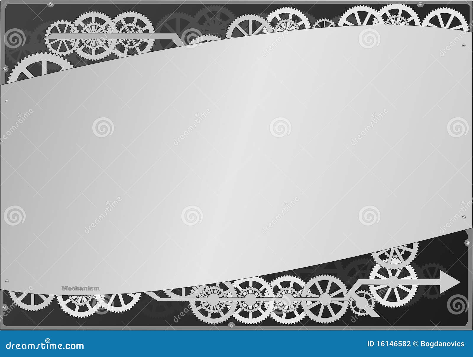Vector Background with Abstract Mechanism Stock Illustration ...
