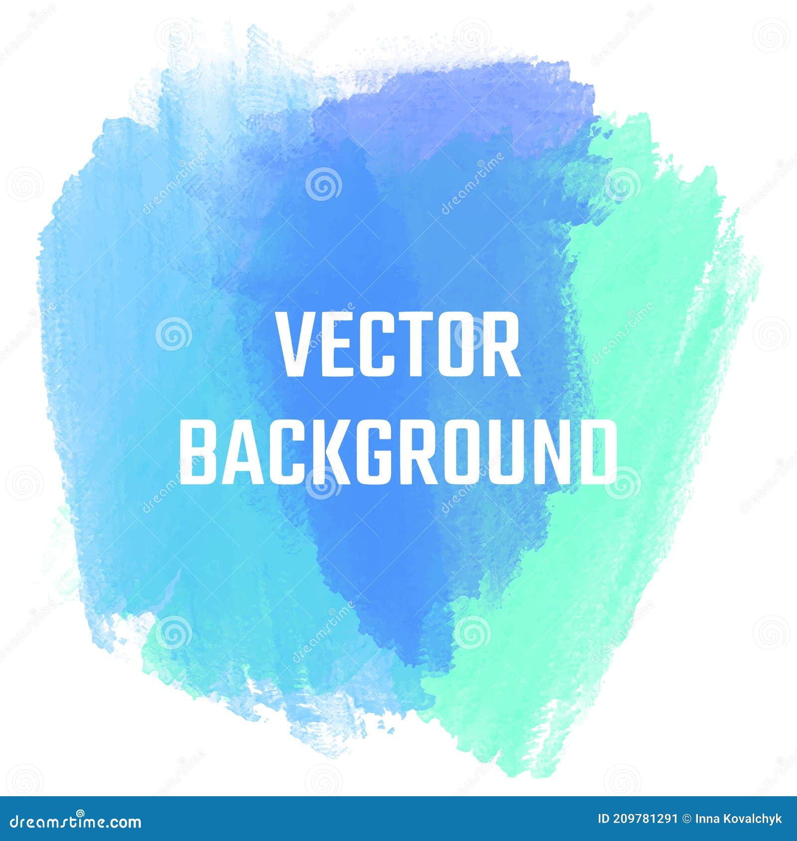 Vector Background. Background with Abstract Painted Elements, and Text ...