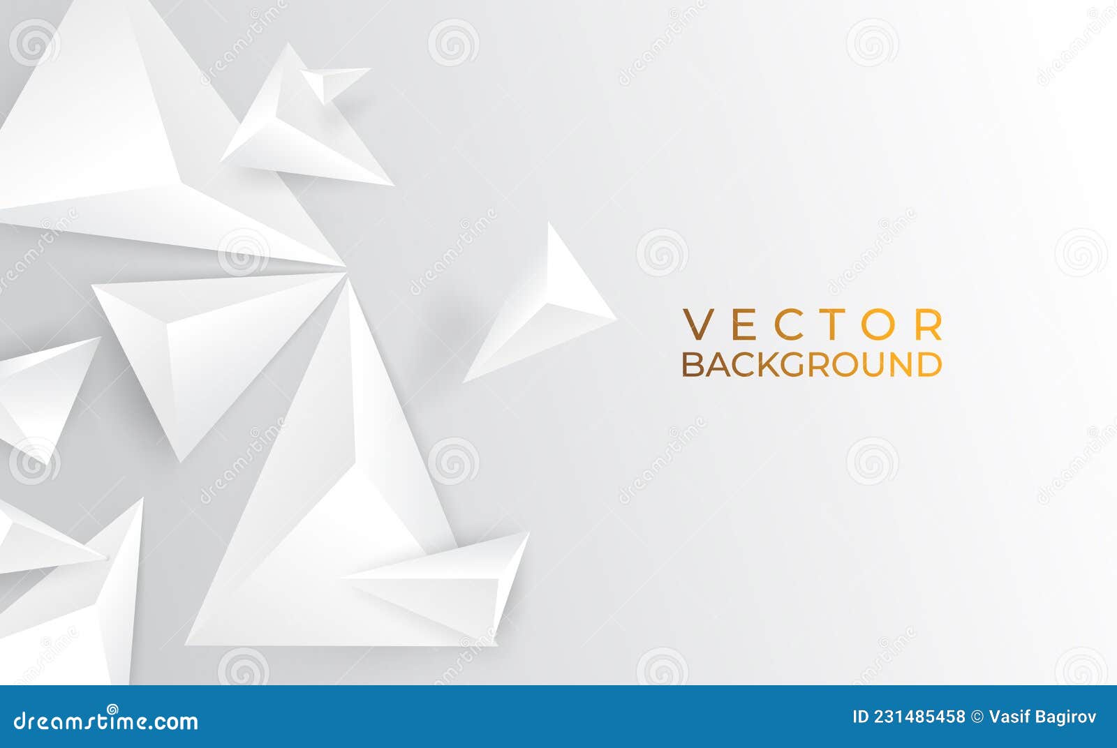 Vector Background Abstract Polygon Triangles on White Background Stock ...