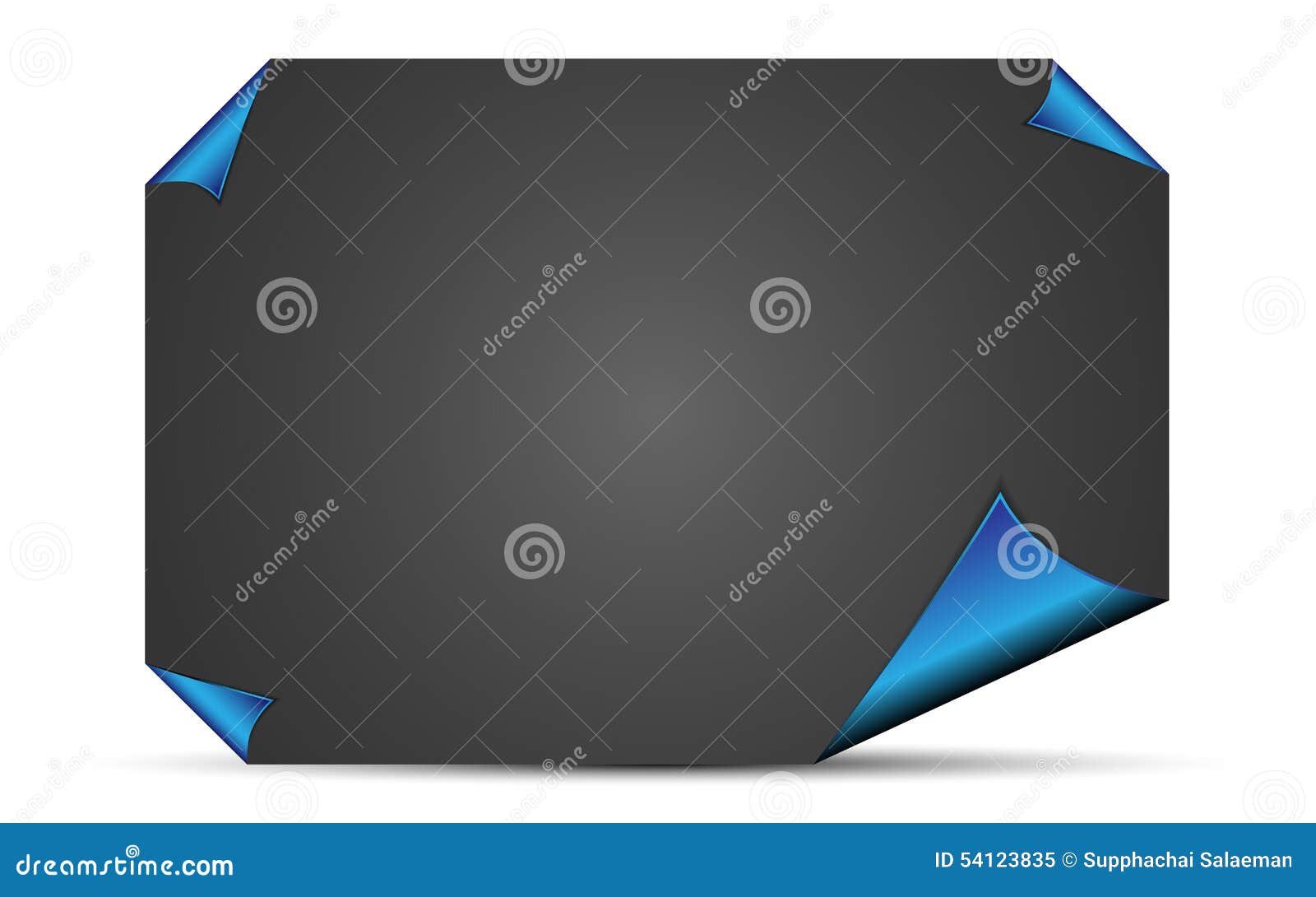 Vector Background Abstract Rectangle Paper Peel Corner Stock Vector ...