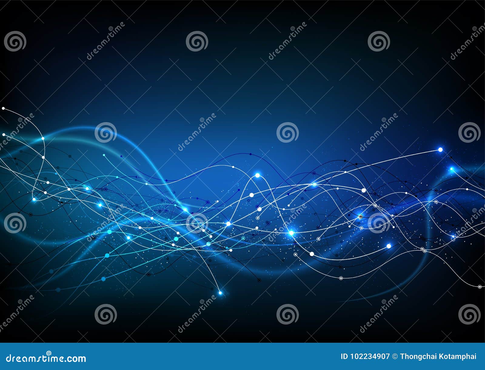 Vector Background Abstract Technology Communication Data Science Stock Vector - Illustration of ...